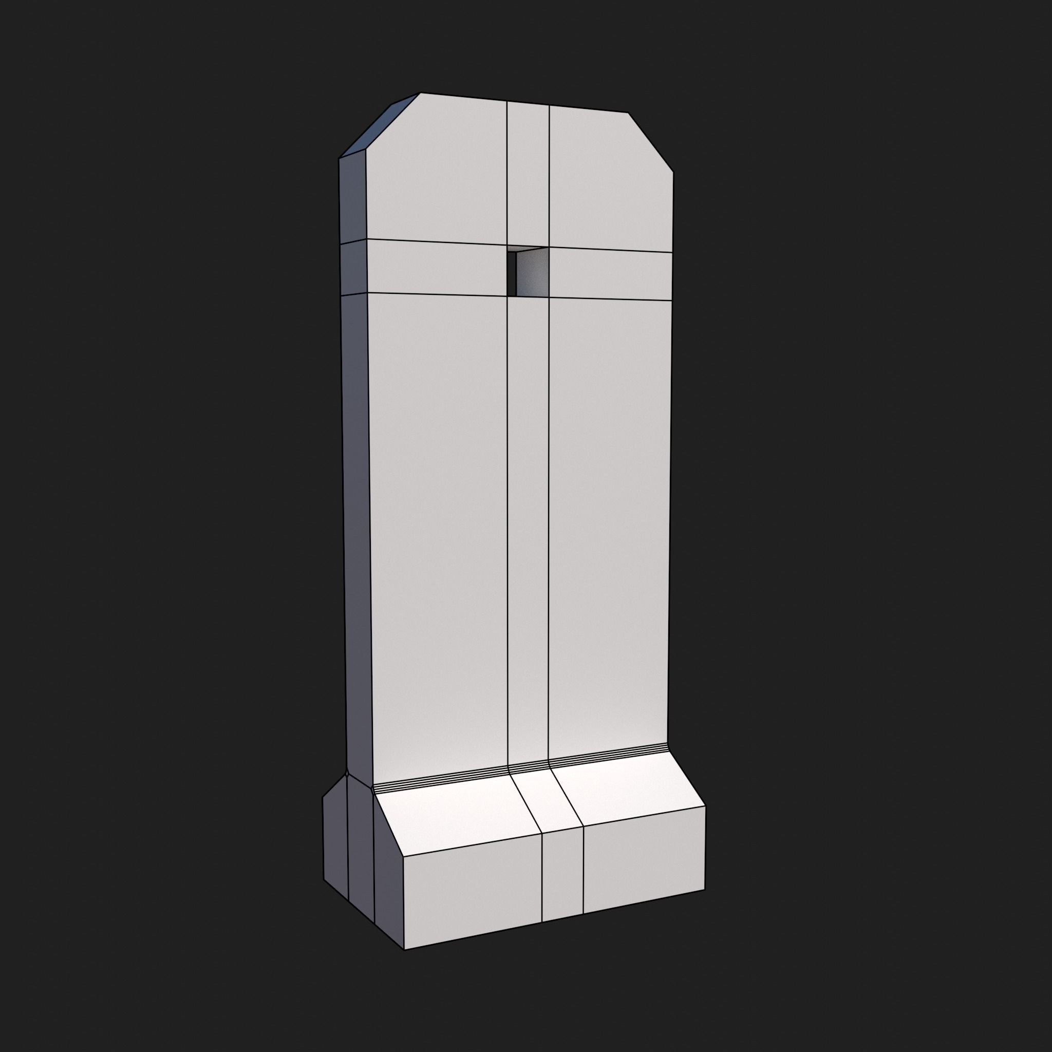 Damaged Concrete Barricade 3D model | CGTrader