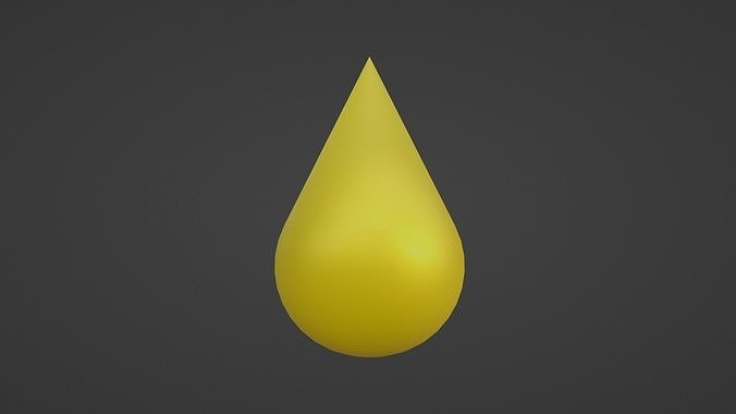3D model Gold Drop VR / AR / low-poly | CGTrader