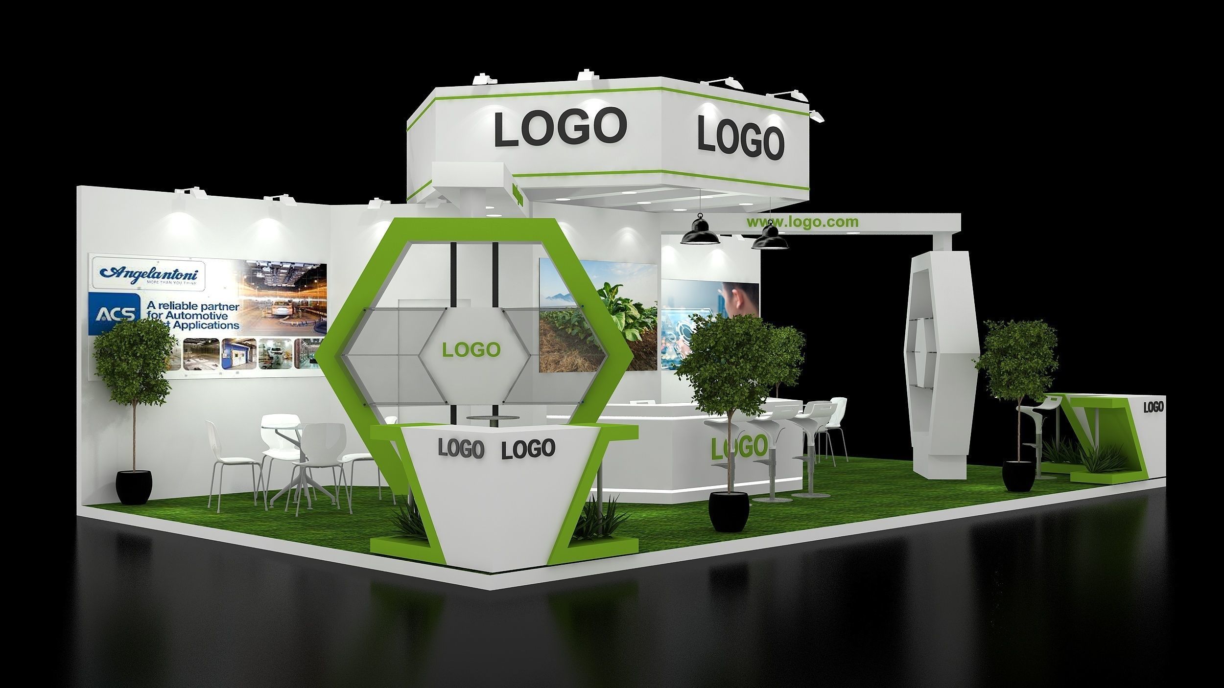 stall 10m x 6m 3D model | CGTrader