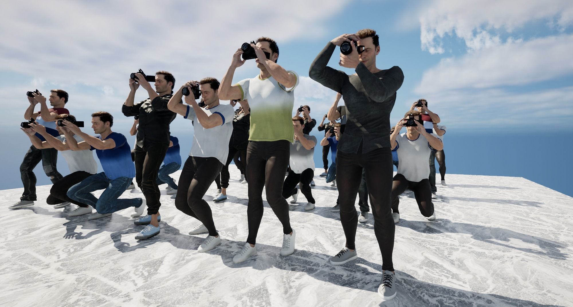 3D model 3D model with real unreal engine photographer man VR / AR ...