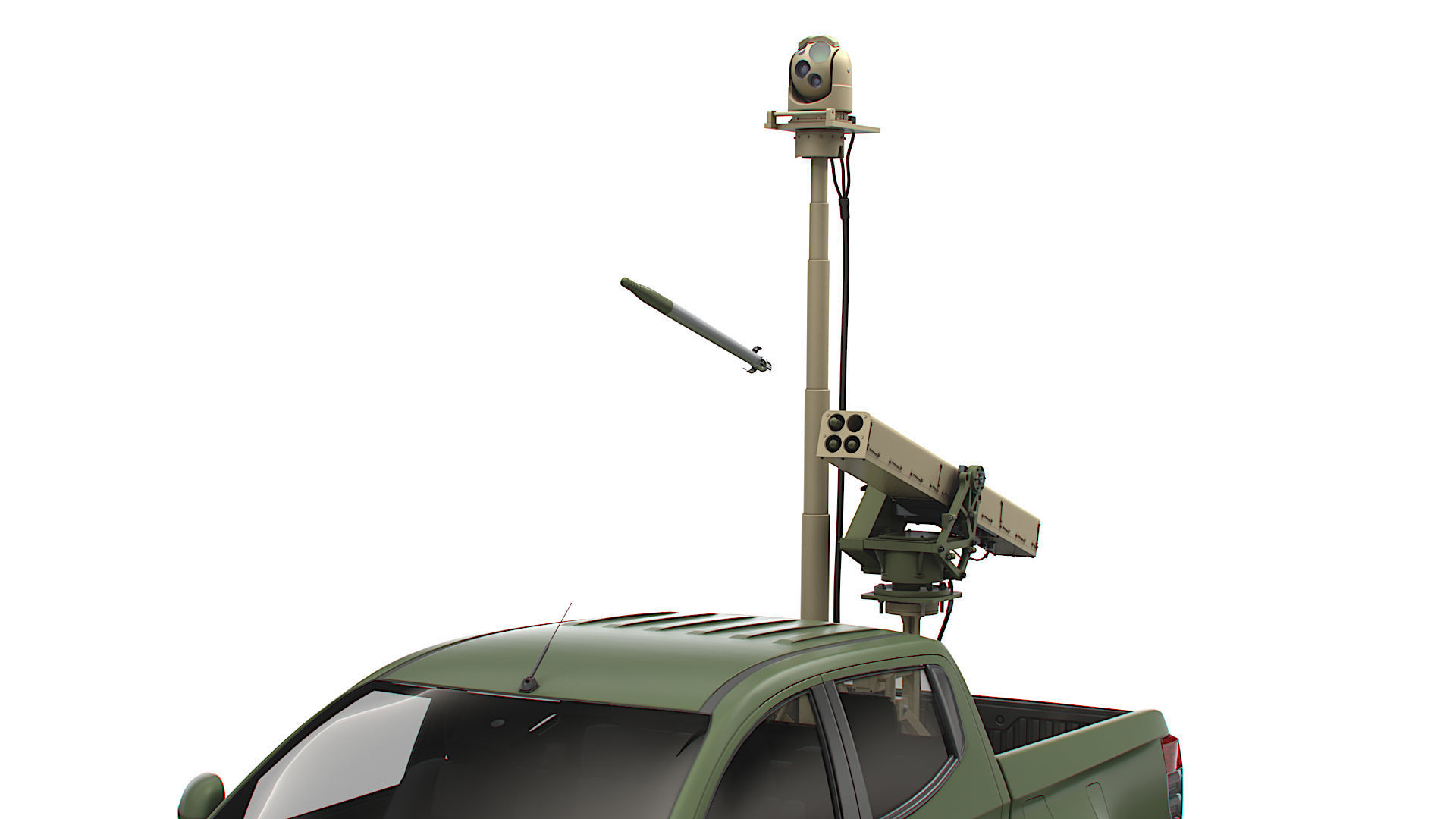 Mitsubishi L200 Vampire C-UAS 2023 3D model | CGTrader