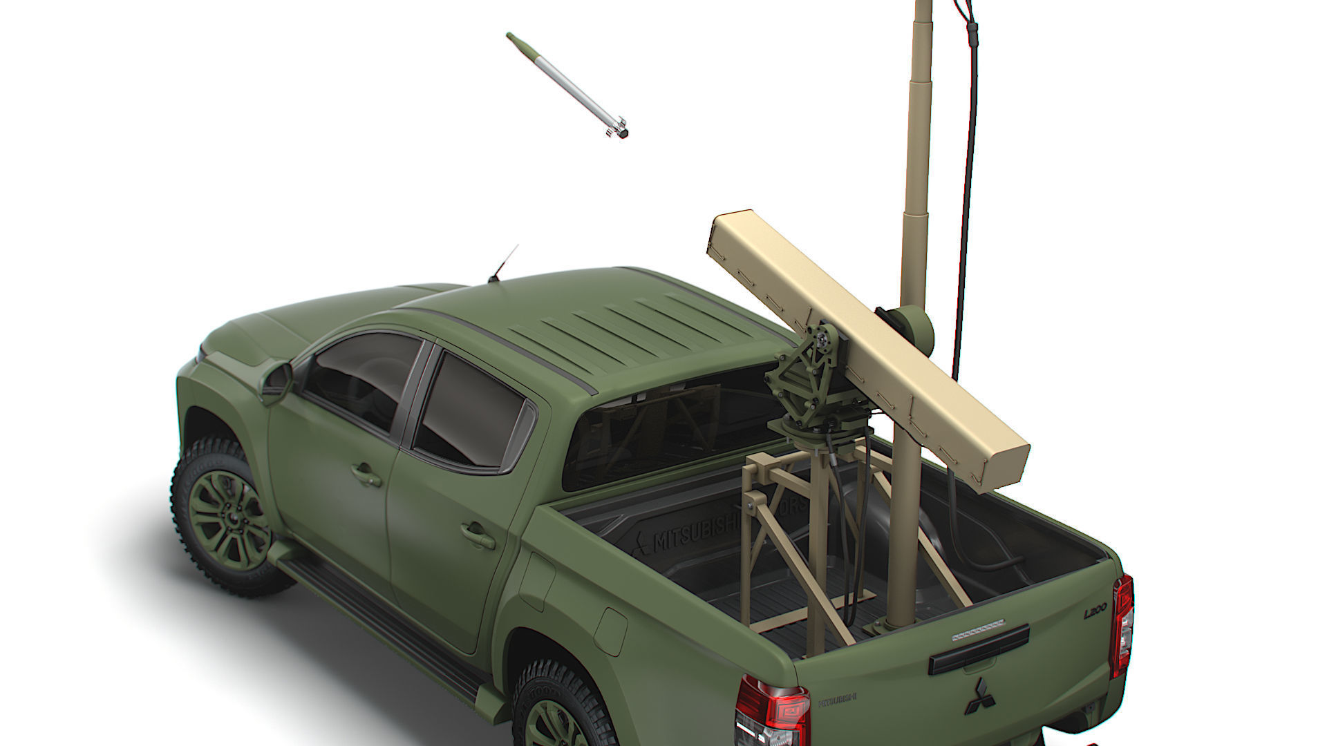 Mitsubishi L200 Vampire C-UAS 2023 3D model | CGTrader