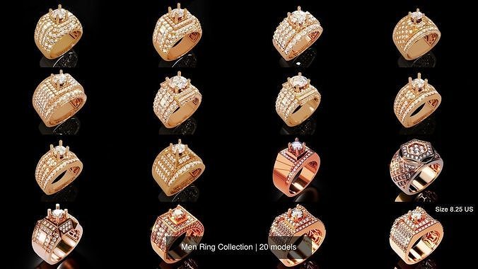 Men Ring Collection | CGTrader