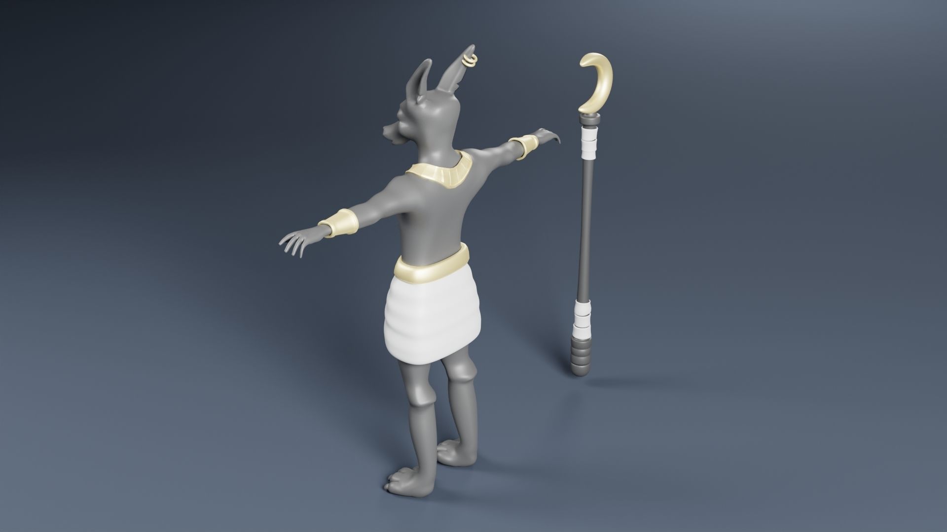 3D model Anubis Cartoon Style Character VR / AR / low-poly | CGTrader