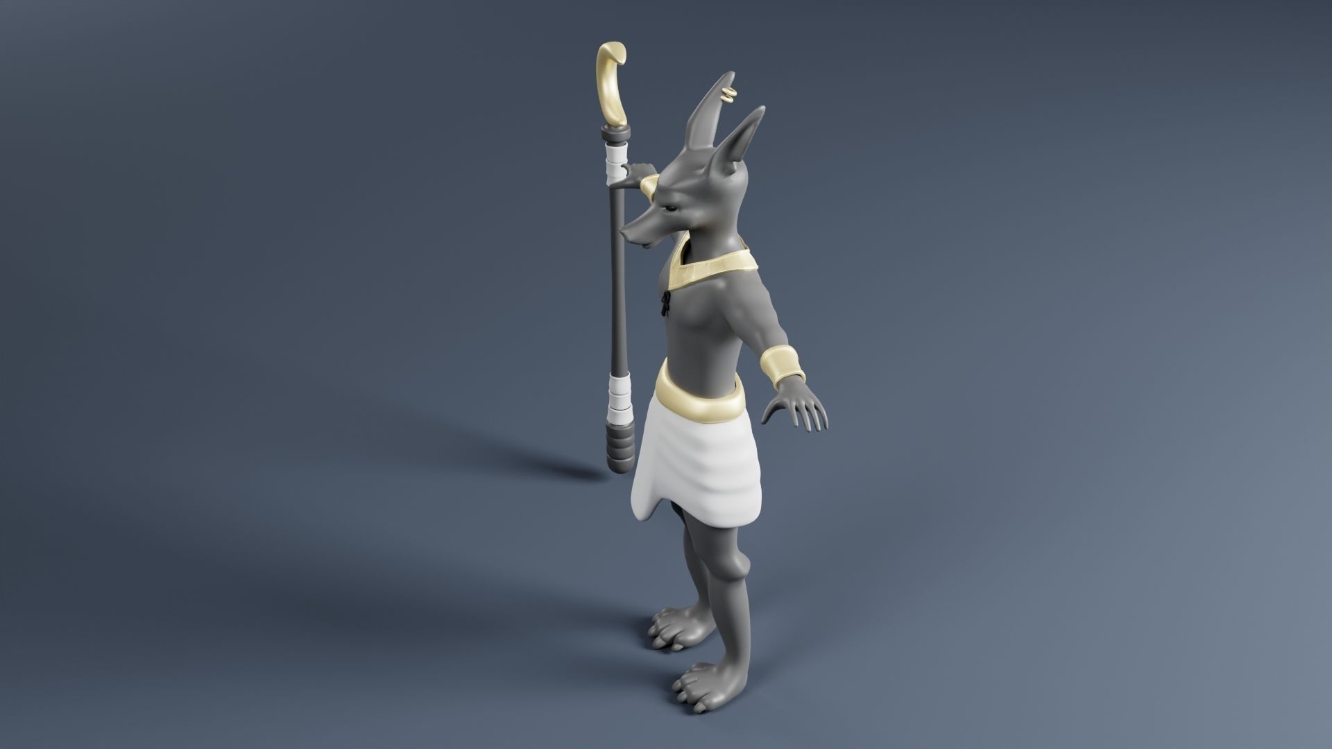 3D model Anubis Cartoon Style Character VR / AR / low-poly | CGTrader