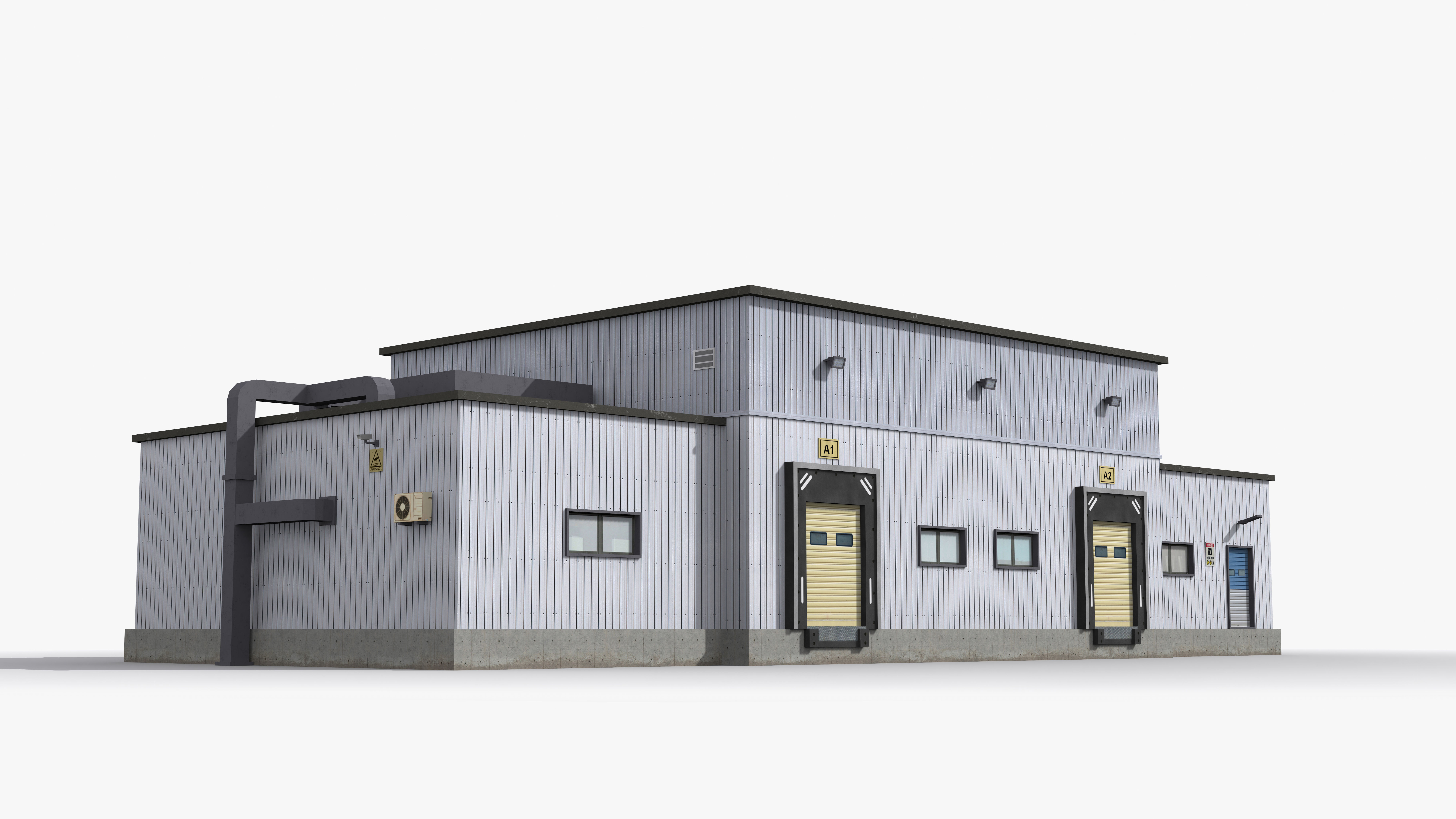 3D model Factory x17 VR / AR / low-poly | CGTrader