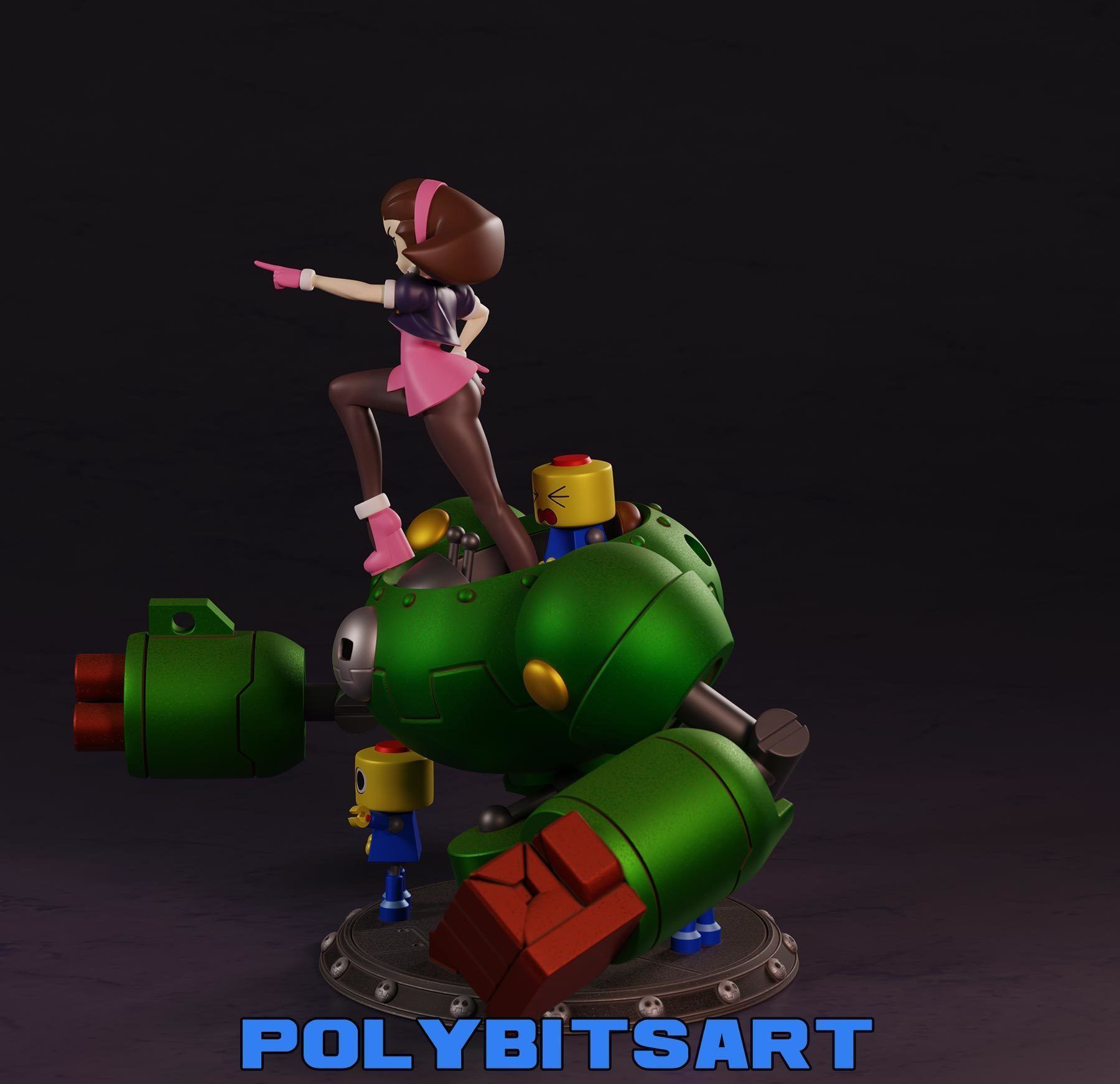 Mega Man Legends Tron Bonne 3D model 3D printable | CGTrader