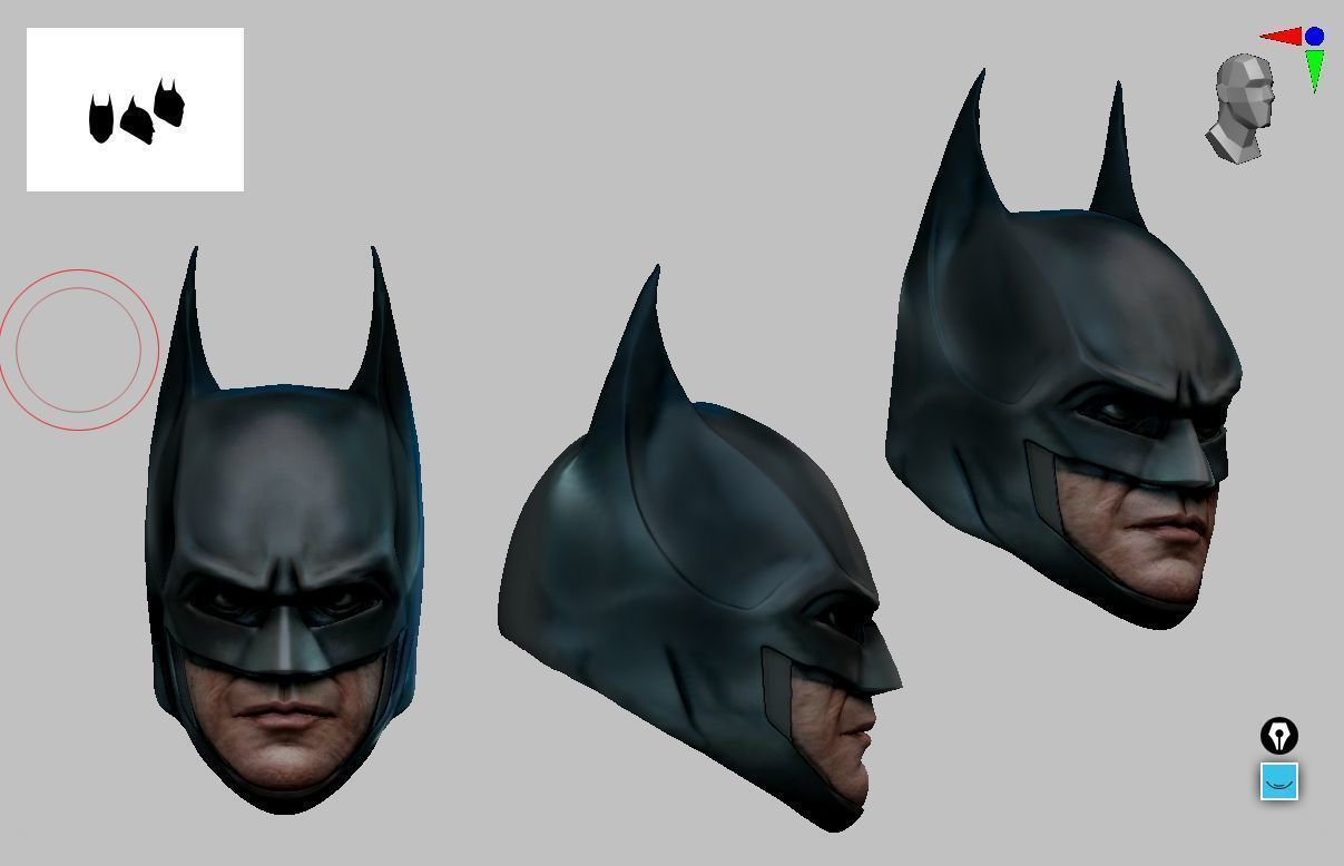 Mcfarlane toys Batman custom head 3D model 3D printable | CGTrader