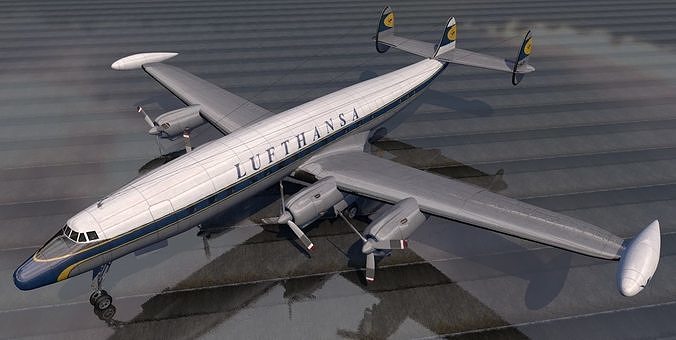 Lockheed L-1049 Super Constellation 3D model | CGTrader