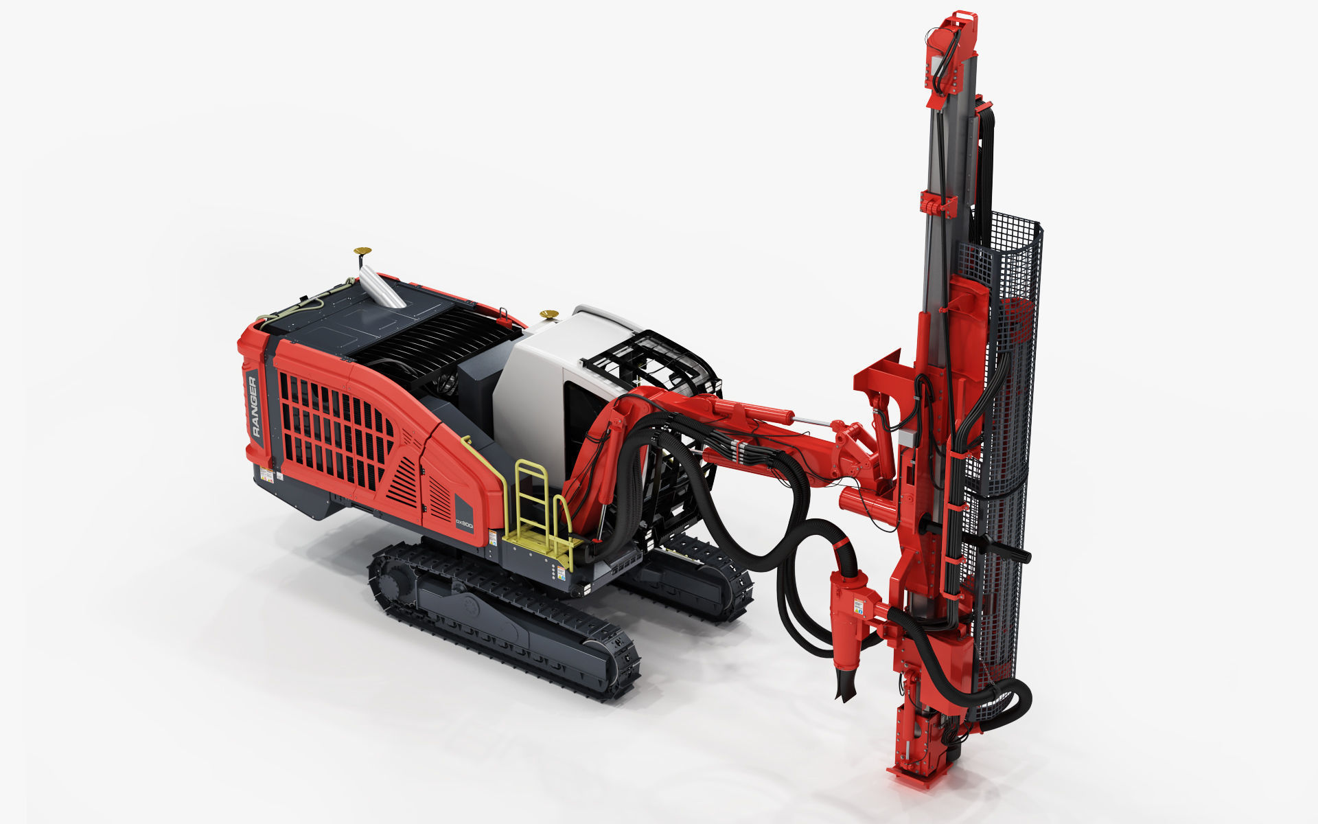 Surface top hammer drill rig Ranger DX800i 3D model | CGTrader