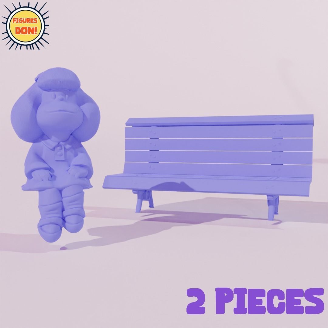 Mafalda 3D model 3D printable | CGTrader