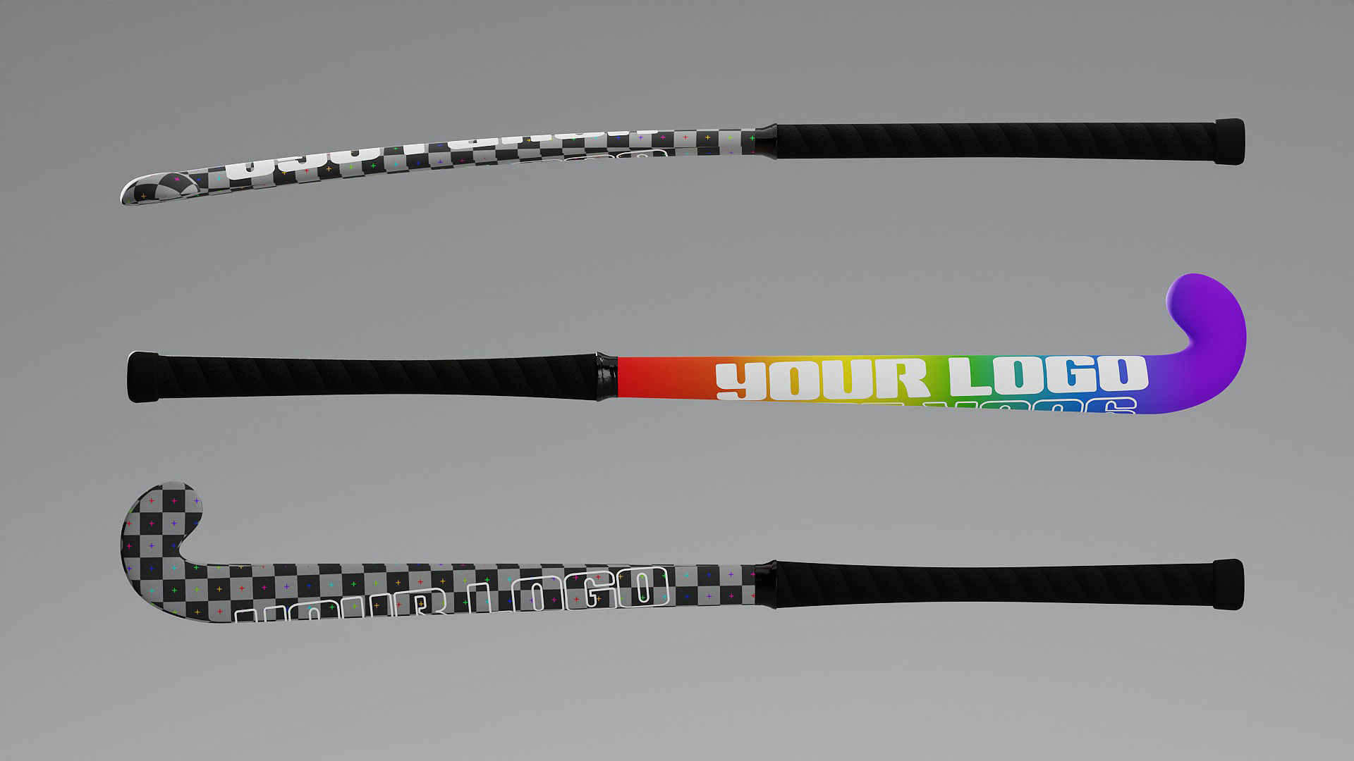 Field Hockey Stick and Ball 3D model | CGTrader