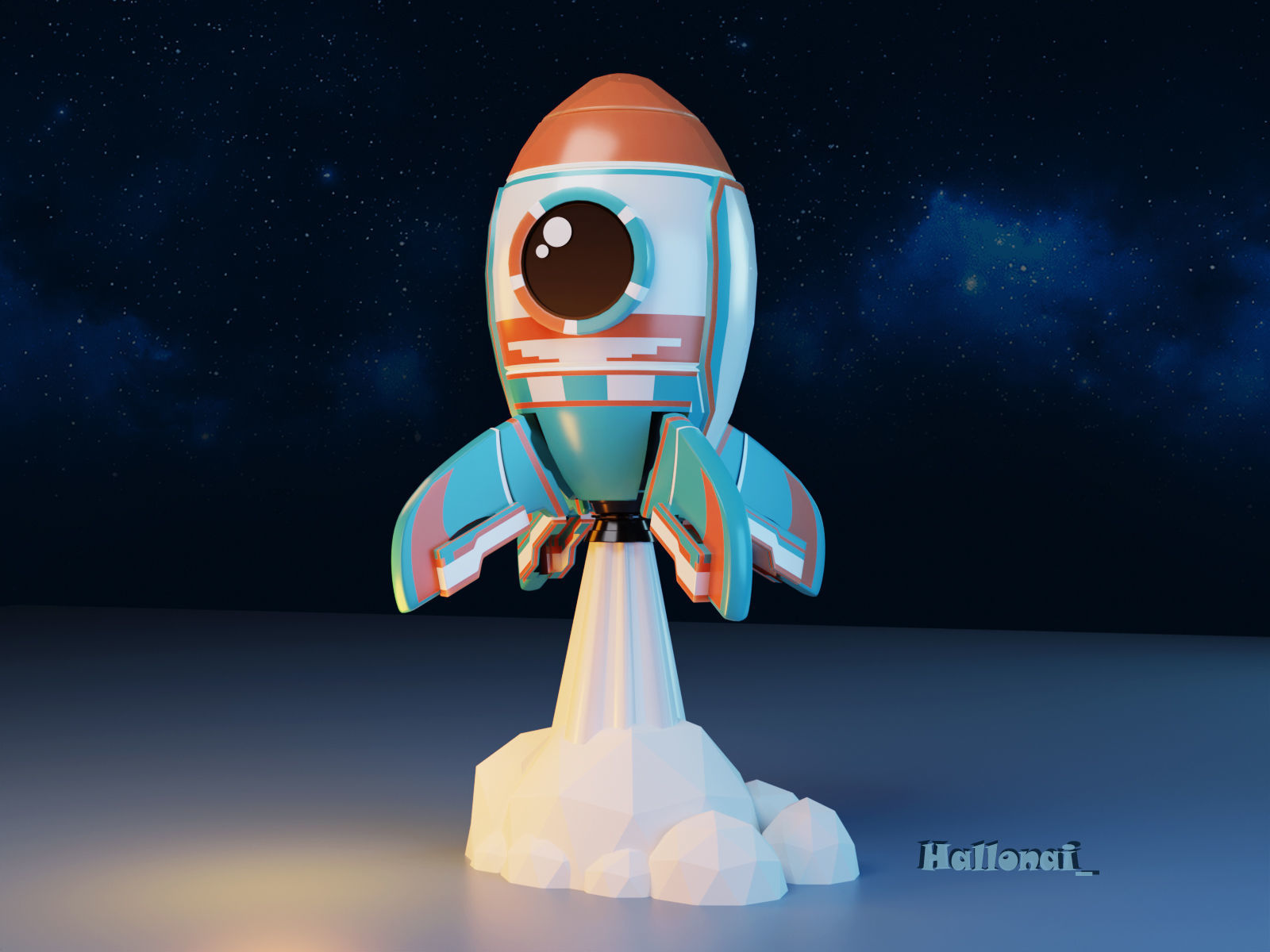 Mini Rocket 3D model | CGTrader