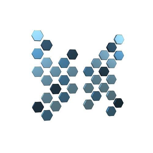 3D model Hexagon Design Element V2 006 VR / AR / low-poly | CGTrader
