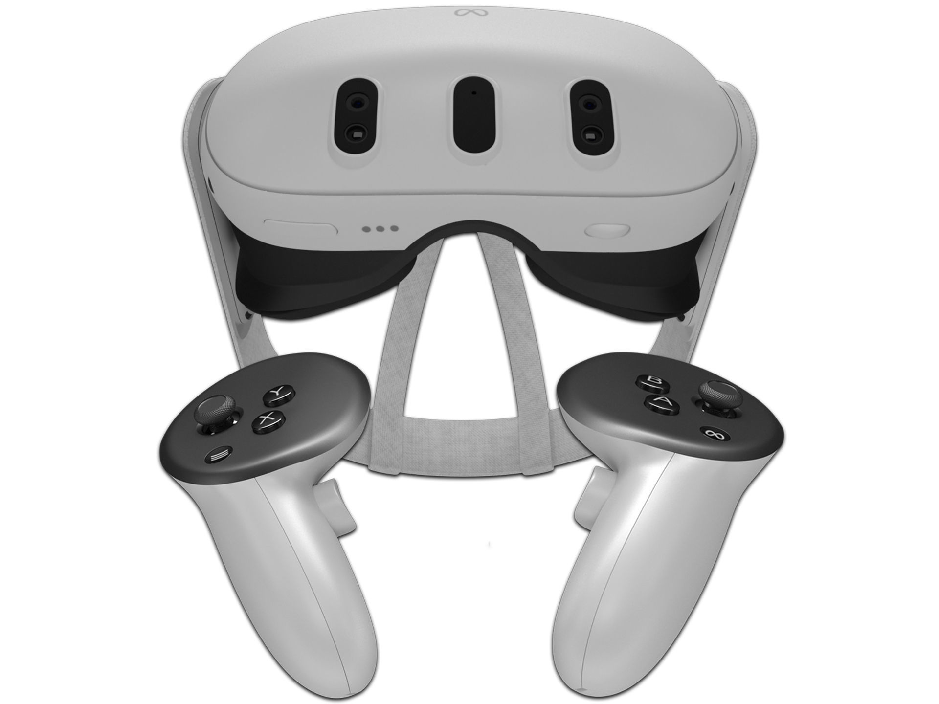 Meta Quest 3 with Controllers 3D model | CGTrader