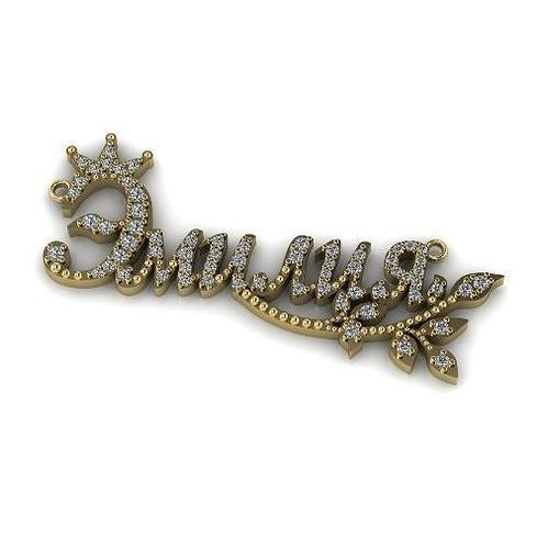 Pendant Emiliya Model 3763 3D model 3D printable | CGTrader