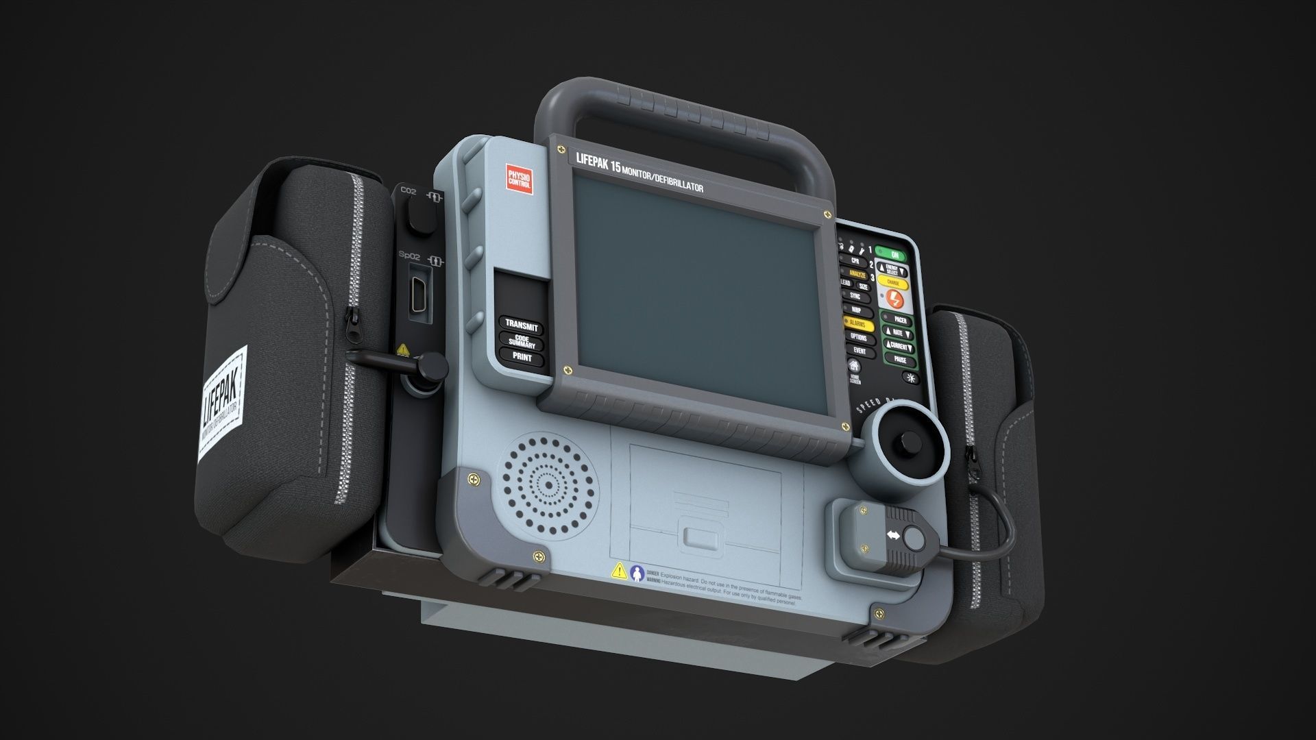 3D model LIFEPAK 15 Defibrillator VR / AR / low-poly | CGTrader