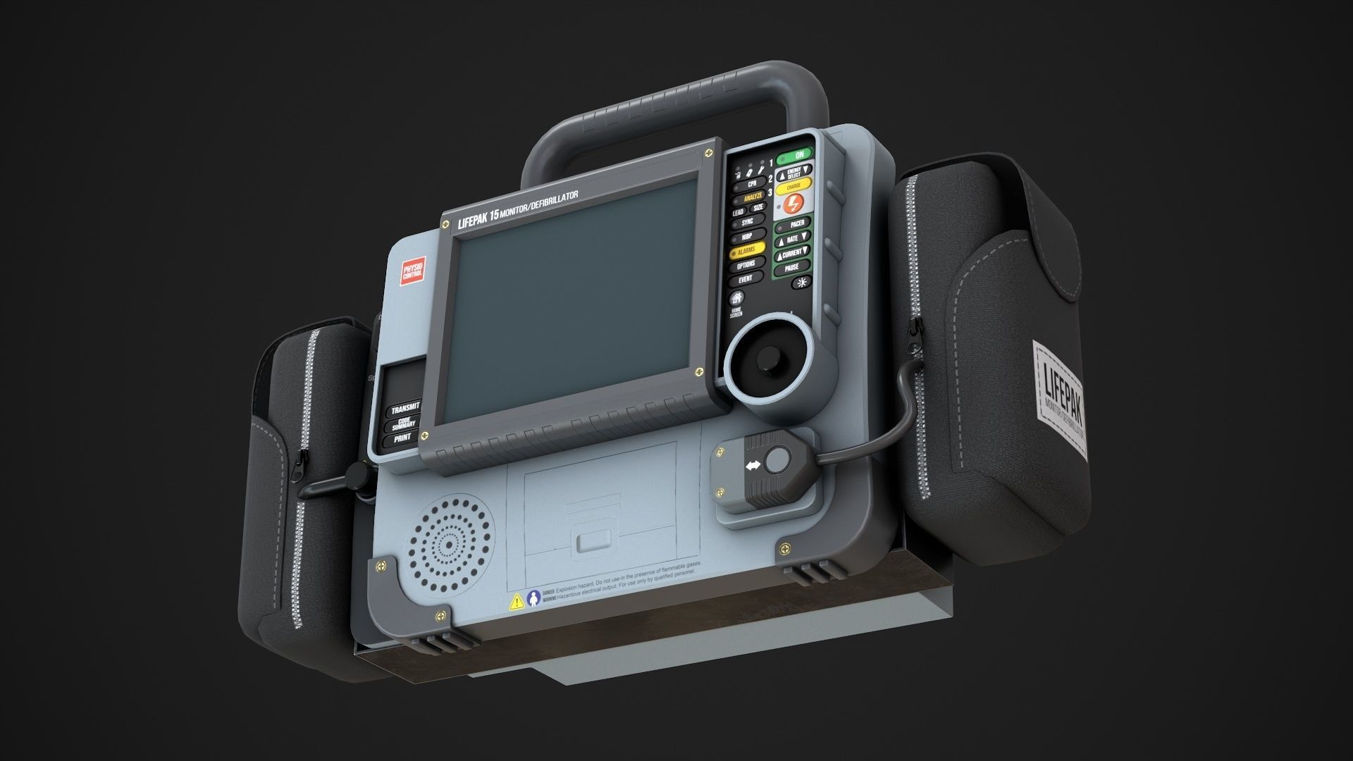 3D model LIFEPAK 15 Defibrillator VR / AR / low-poly | CGTrader