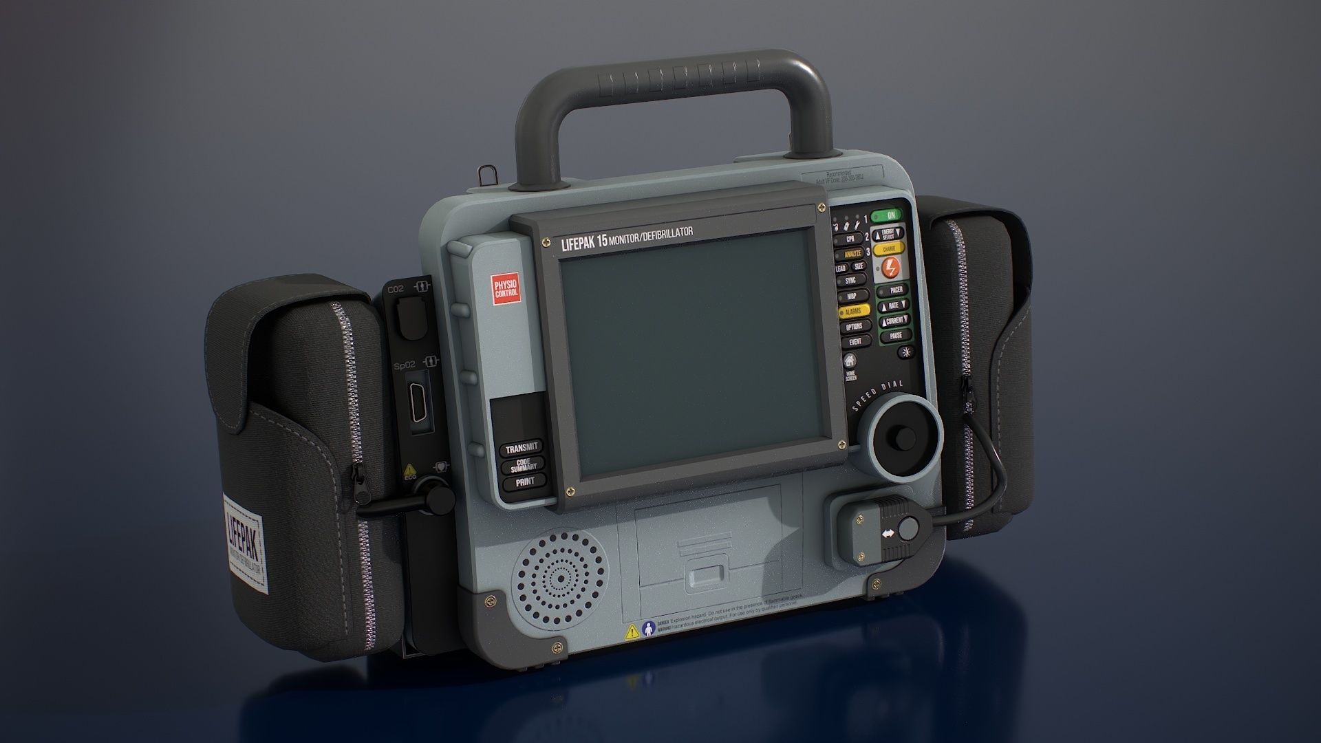 3D model LIFEPAK 15 Defibrillator VR / AR / low-poly | CGTrader