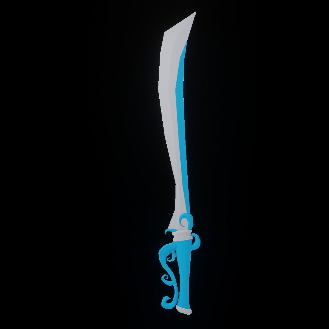3D model Low Poly Sword - Wind Sword VR / AR / low-poly | CGTrader