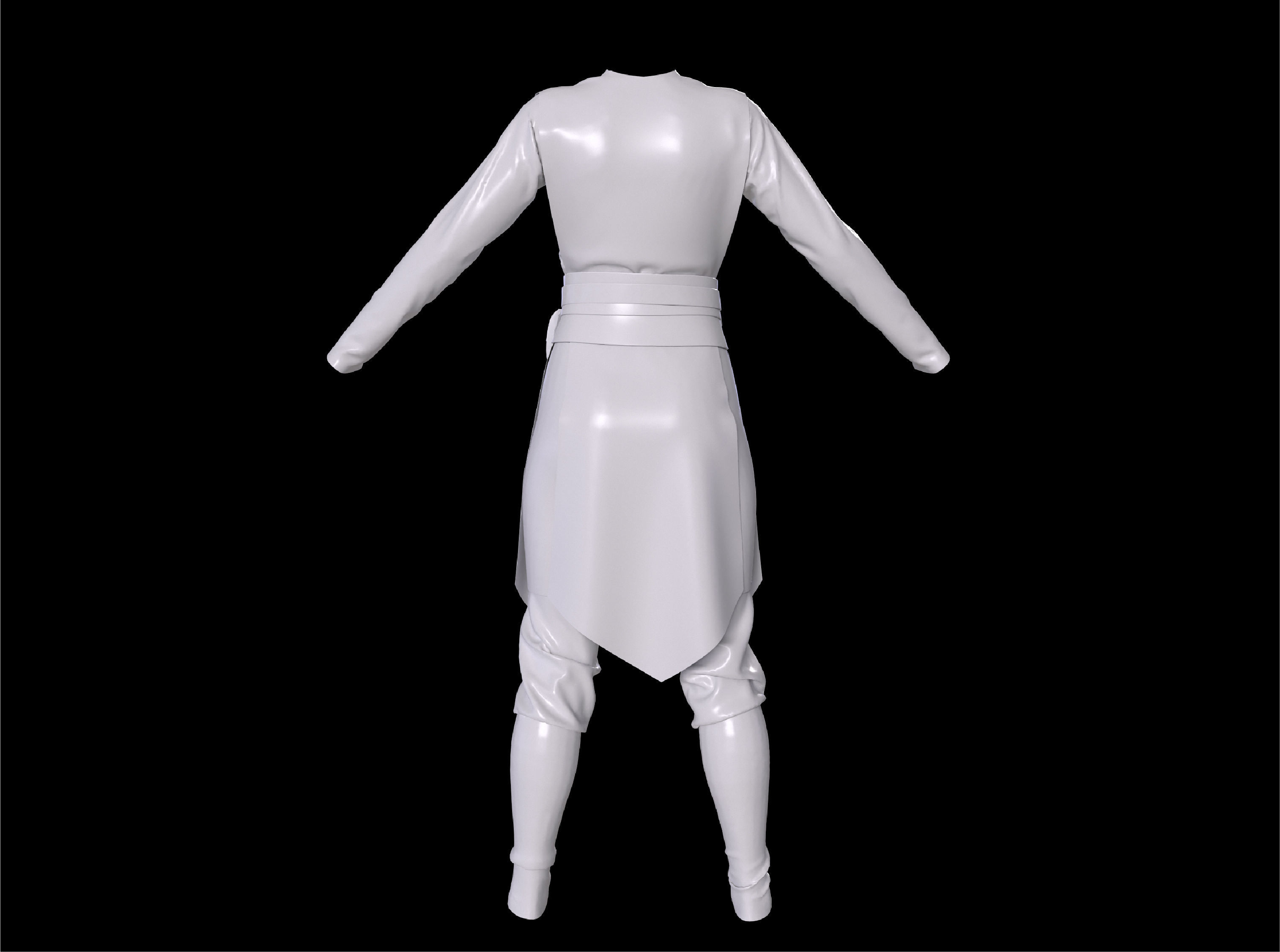 3D woman outfit character clothing 3D model | CGTrader