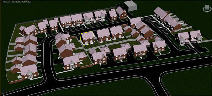 Residential neighborhood 3D model | CGTrader
