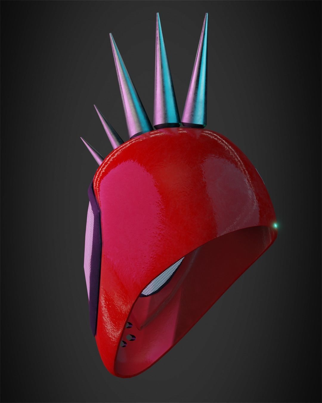 Spider Punk faceshell for Cosplay 3D model 3D printable | CGTrader