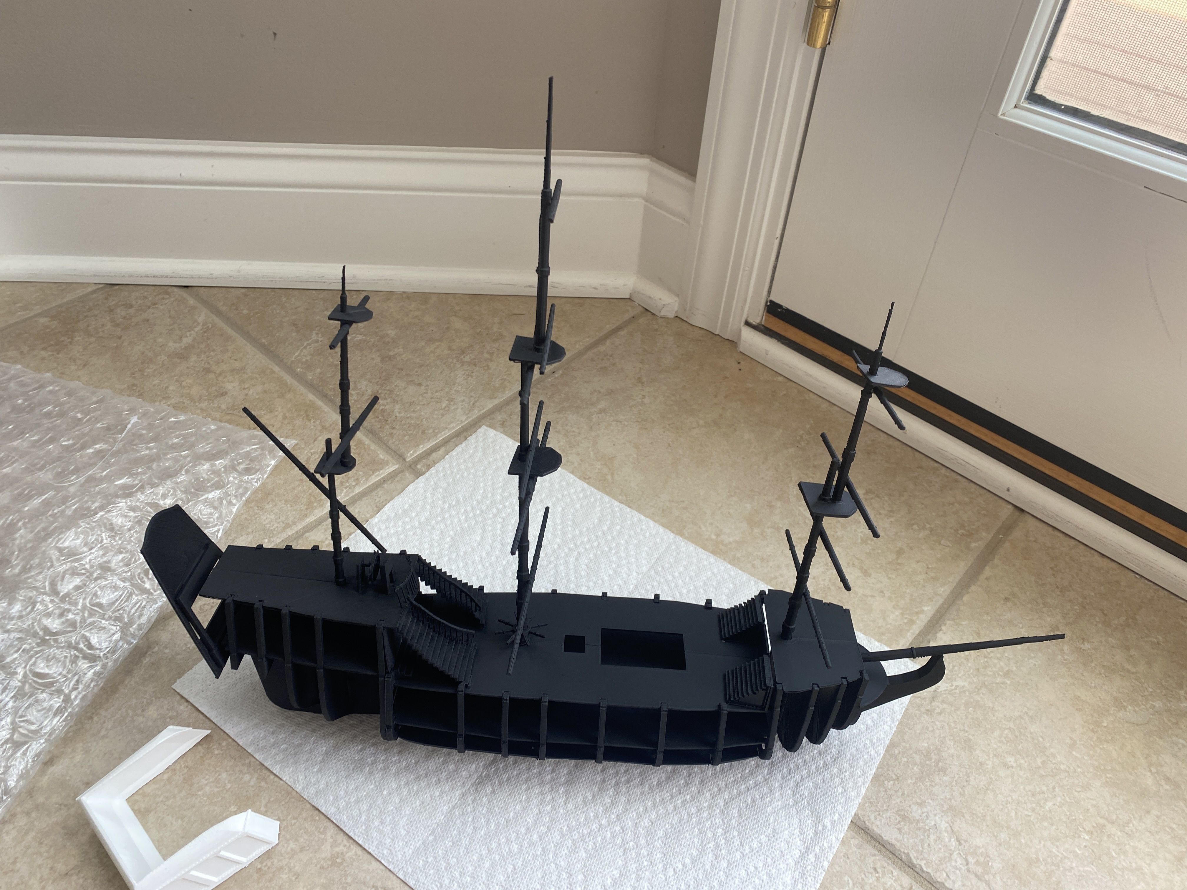 Fully 3D Printable Pirate Ship 3D model 3D printable | CGTrader