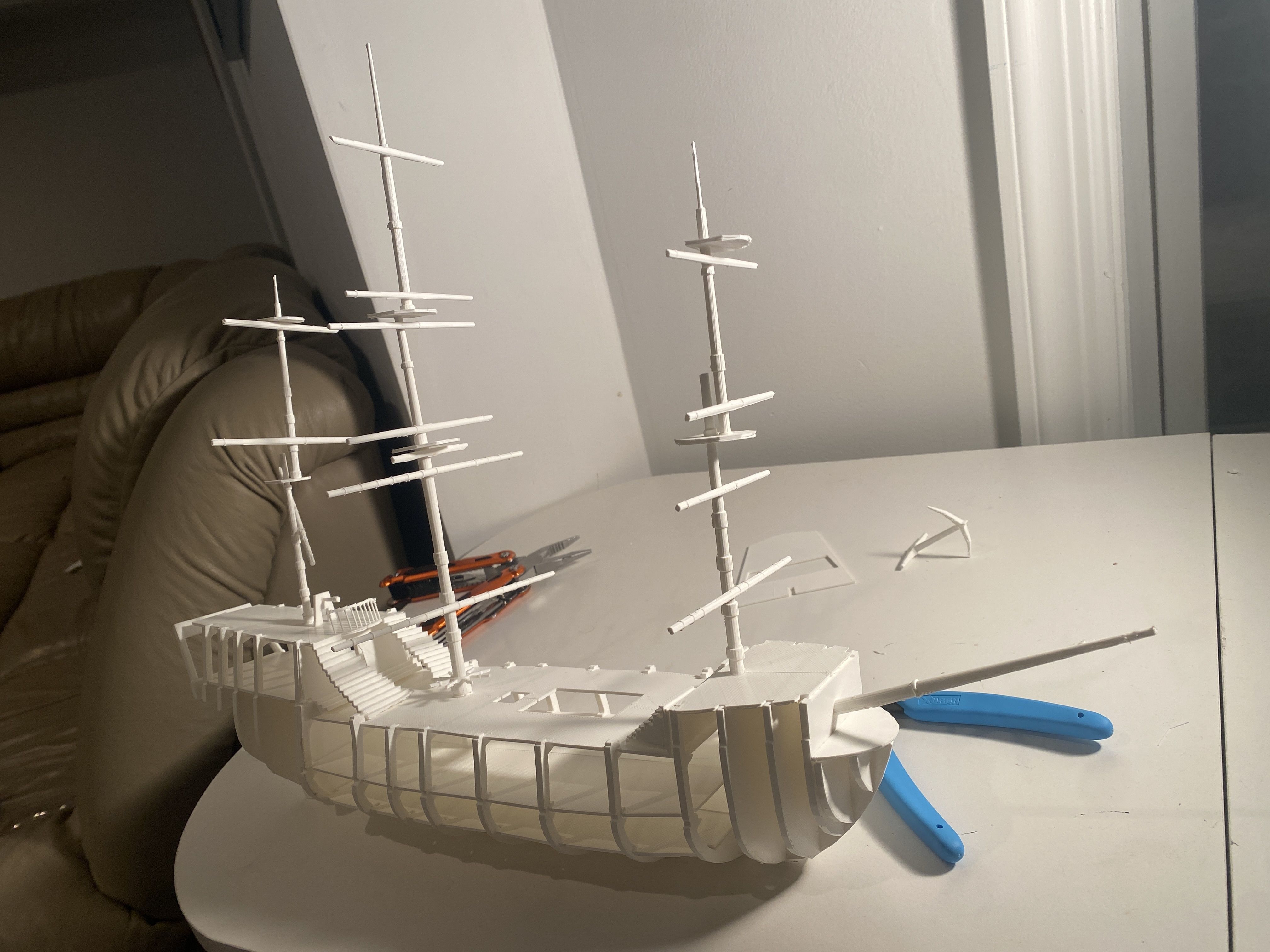 Fully 3D Printable Pirate Ship 3D model 3D printable | CGTrader
