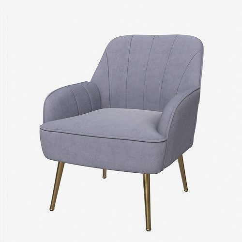 Everly Quinn Upholstered Armchair 3d Model Cgtrader