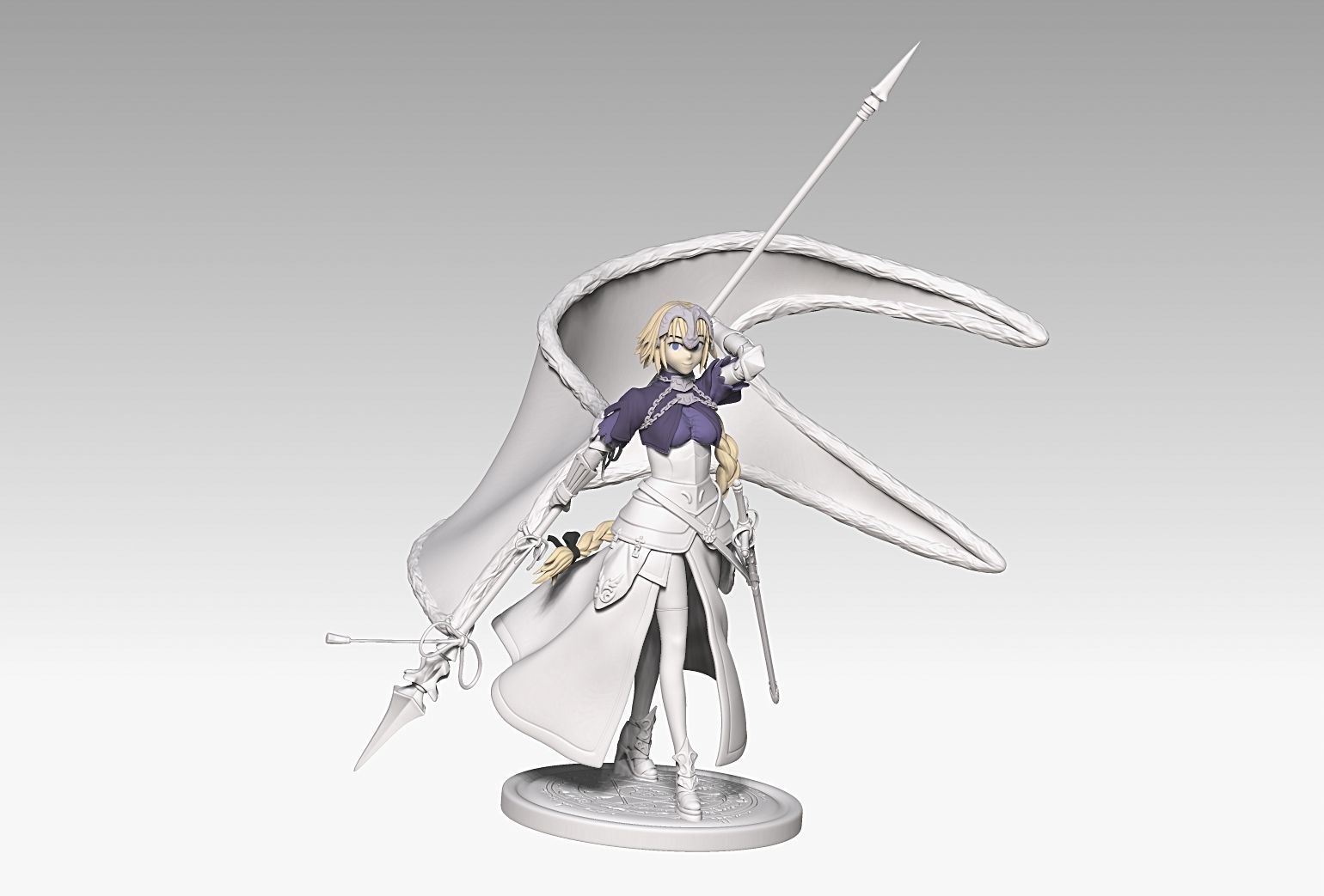 Fate series Ruler Jeanne 3D model 3D printable | CGTrader