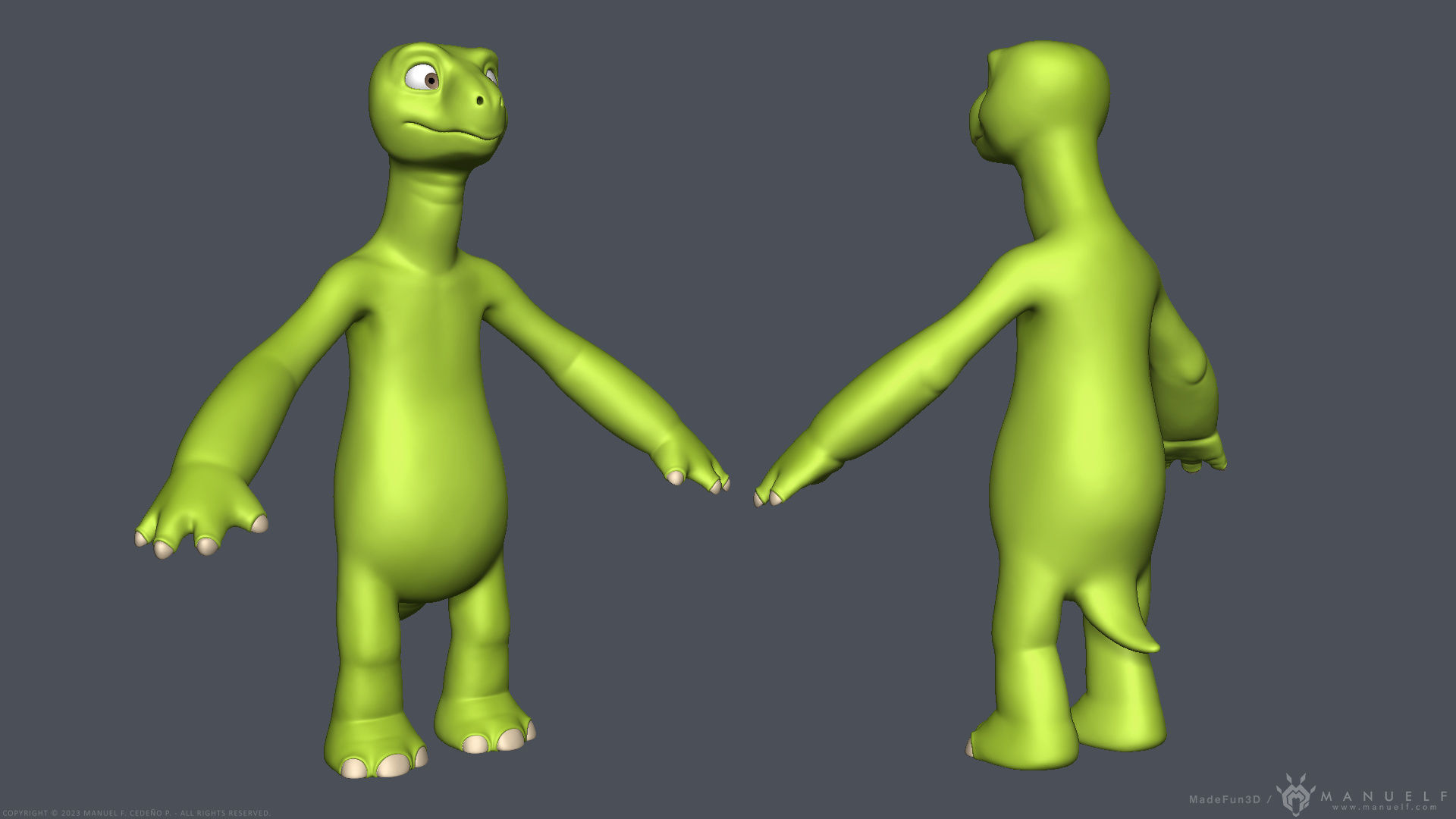Stylized Cartoon Turtle - Biped 3D model | CGTrader