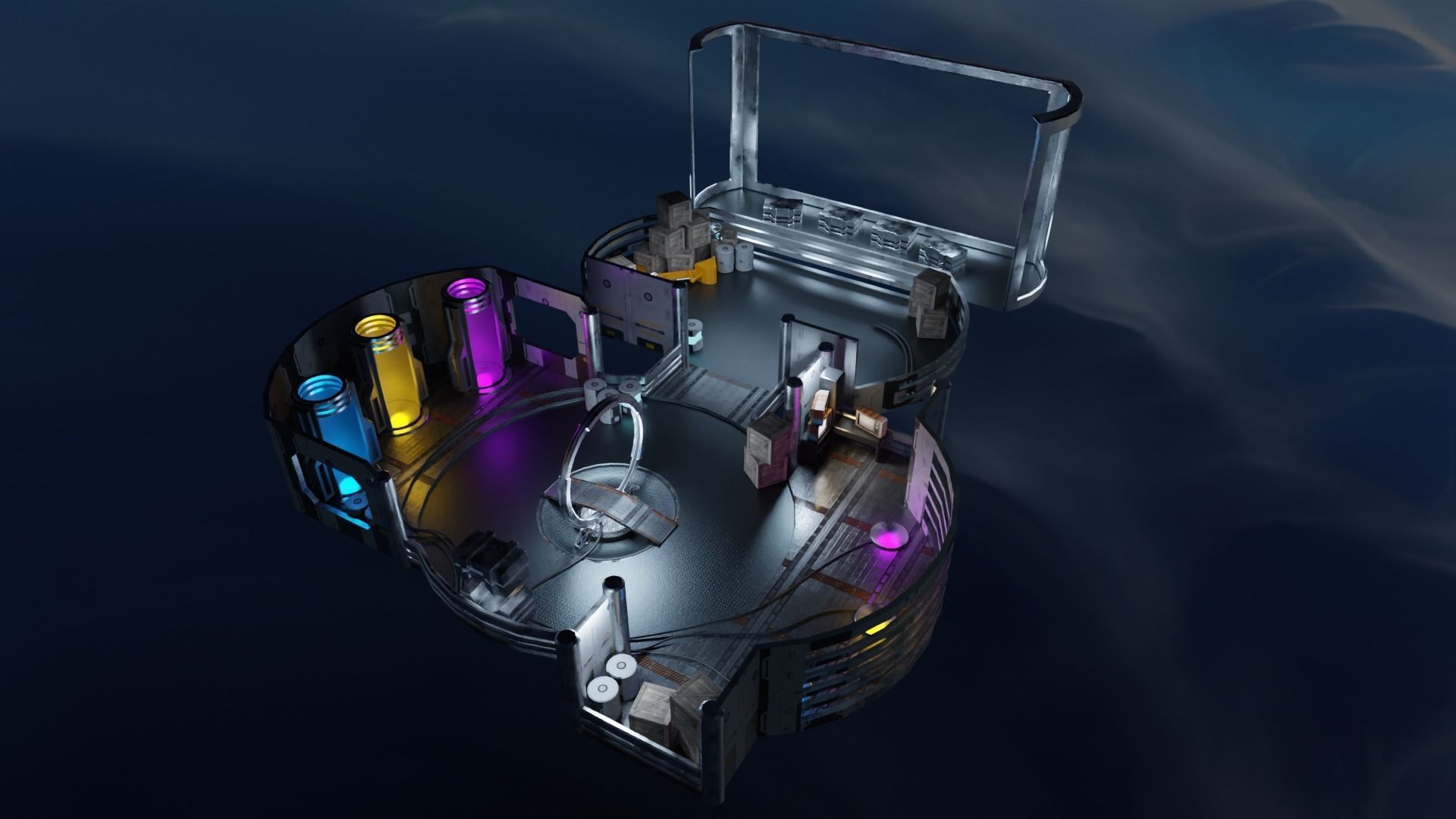 3D model Sci-fi Hideout VR / AR / low-poly | CGTrader