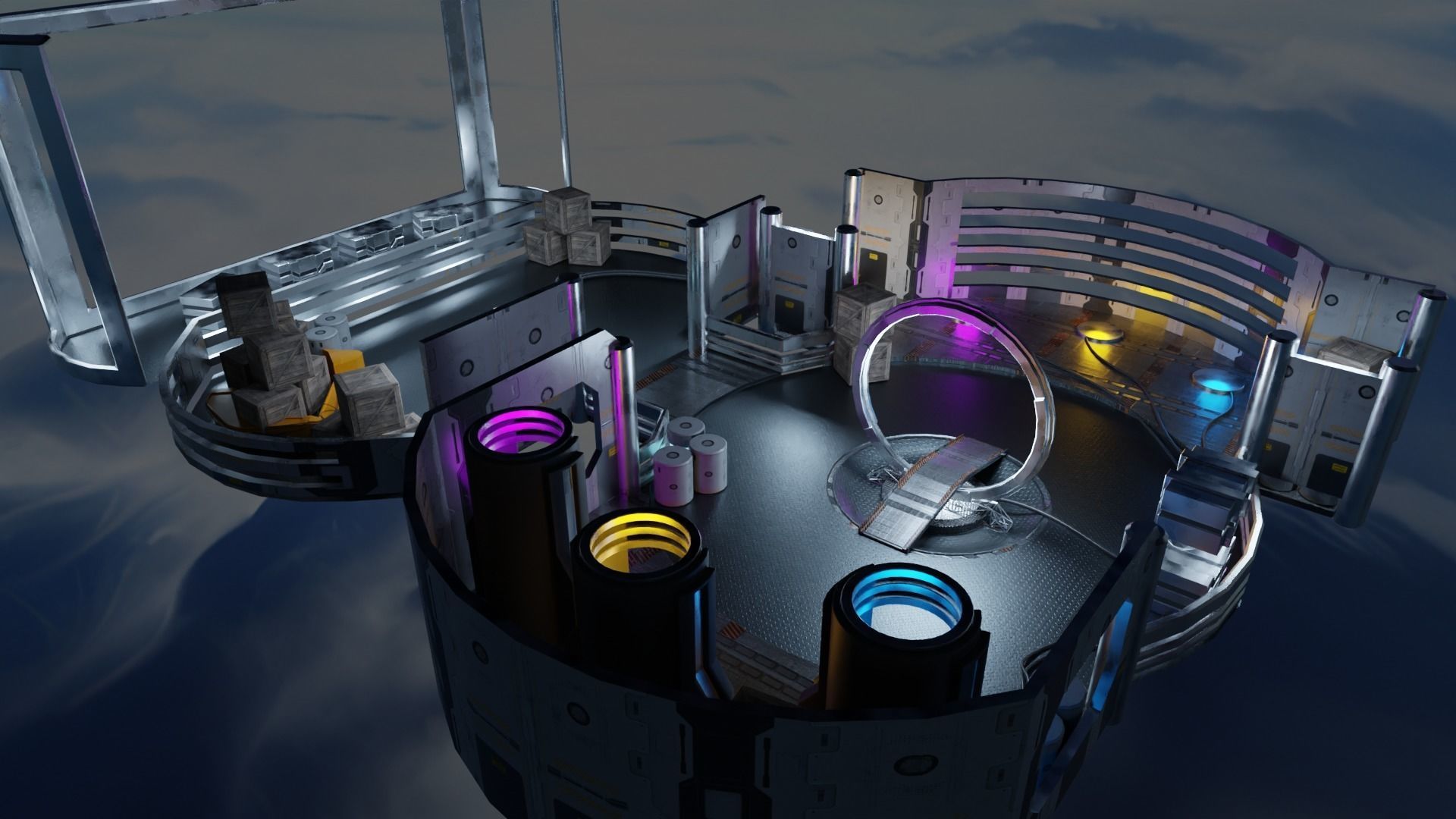 3D model Sci-fi Hideout VR / AR / low-poly | CGTrader