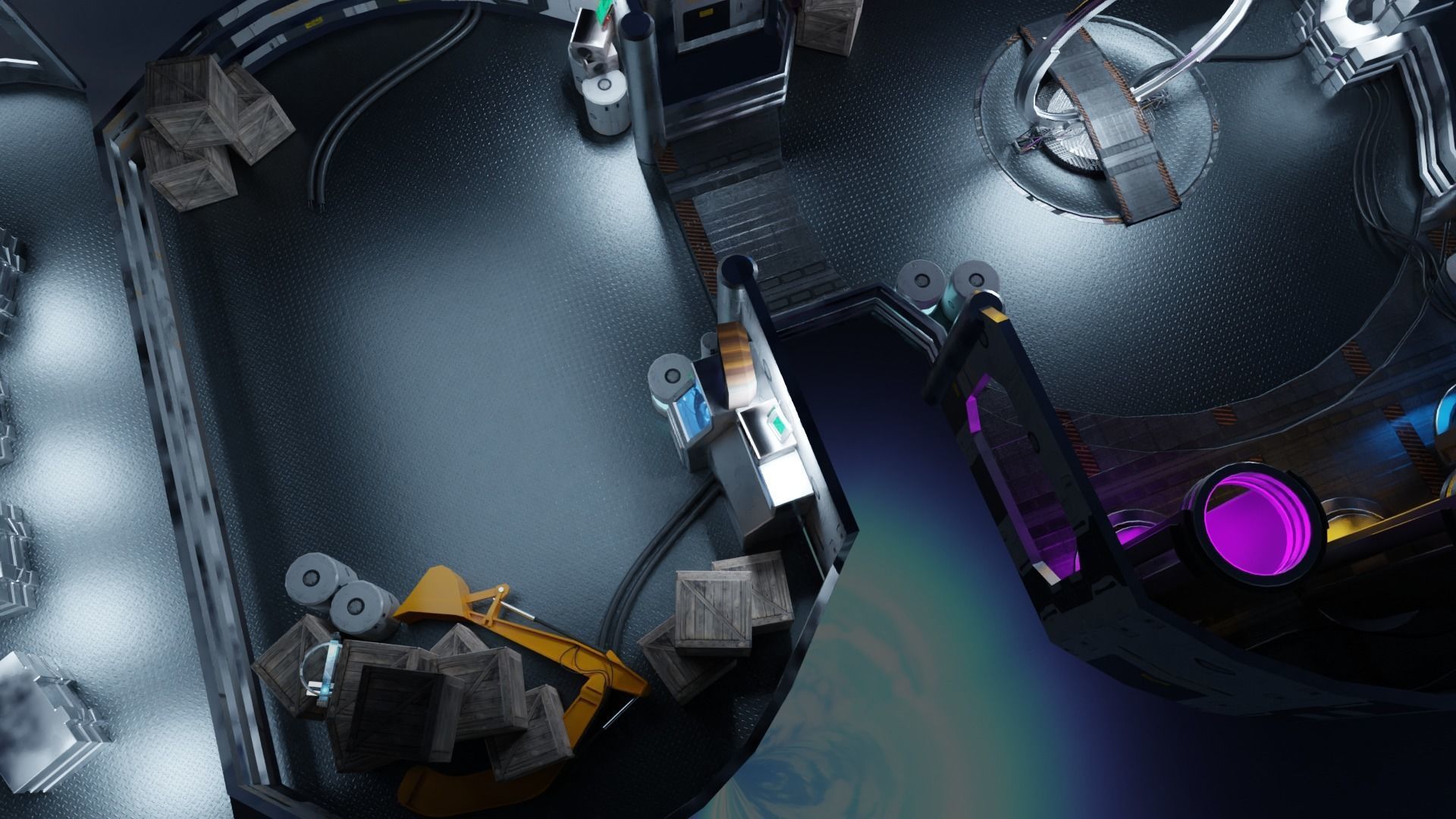 3D model Sci-fi Hideout VR / AR / low-poly | CGTrader