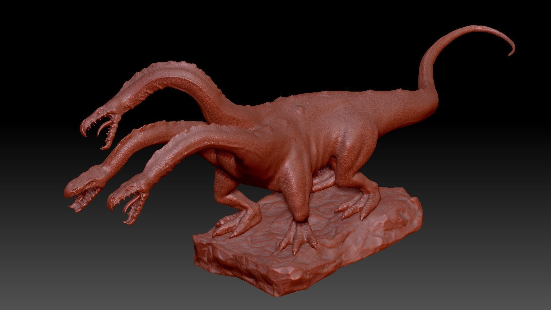 Hydra attacking 3D model | CGTrader