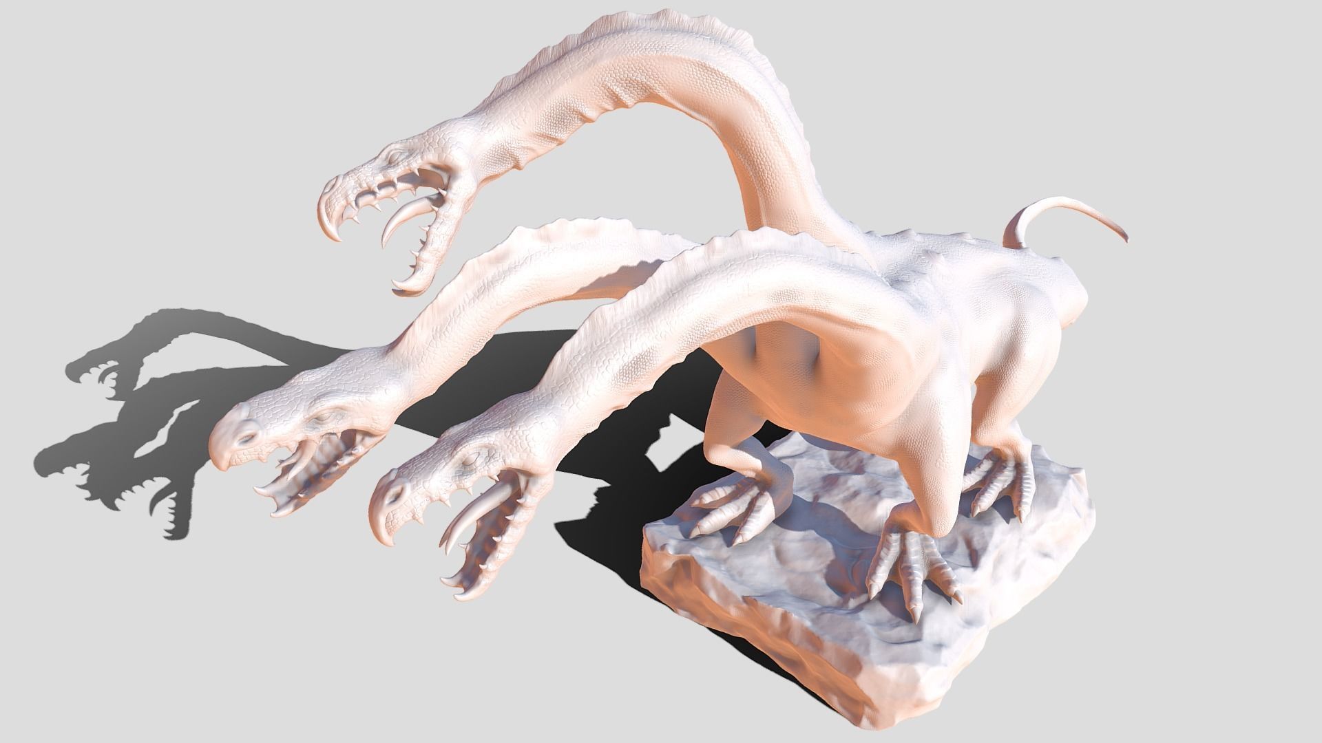 Hydra attacking 3D model | CGTrader