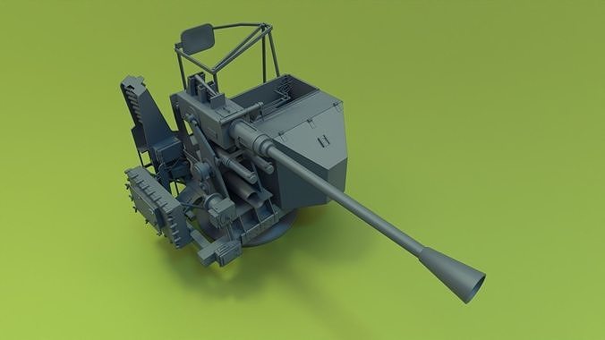 3D model HN Bofors 40mm 1x1 VR / AR / low-poly | CGTrader