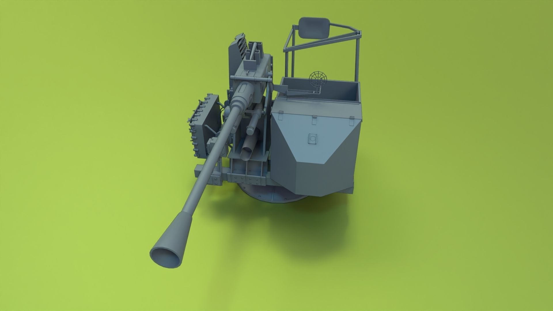 3D model HN Bofors 40mm 1x1 VR / AR / low-poly | CGTrader