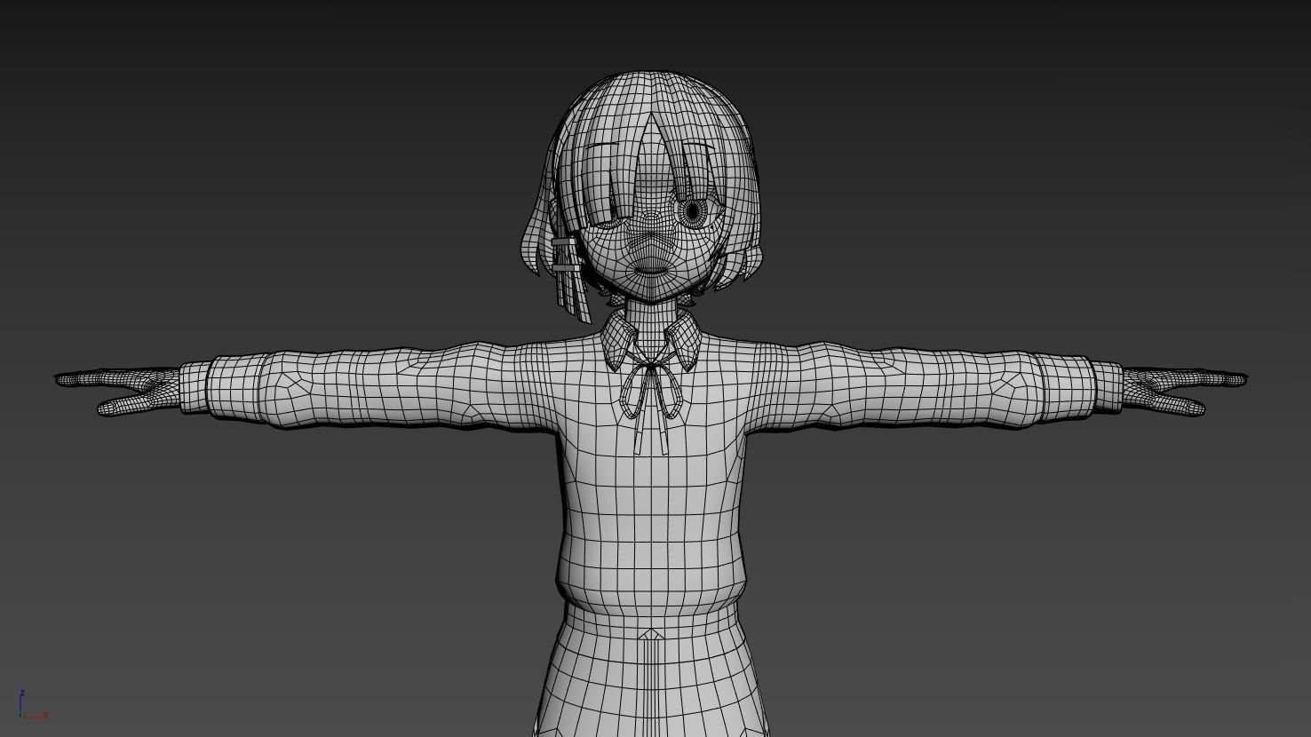 Ryo Yamada Bocchi the Rock VRChat Avatar 3D model rigged | CGTrader