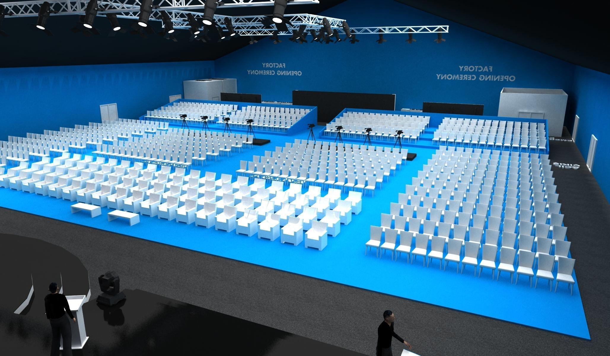 Big Tent Factory Opening Ceremony 3D model | CGTrader