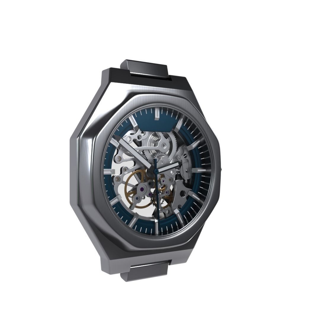 Mechanical watch hand watch clock 3D model | CGTrader