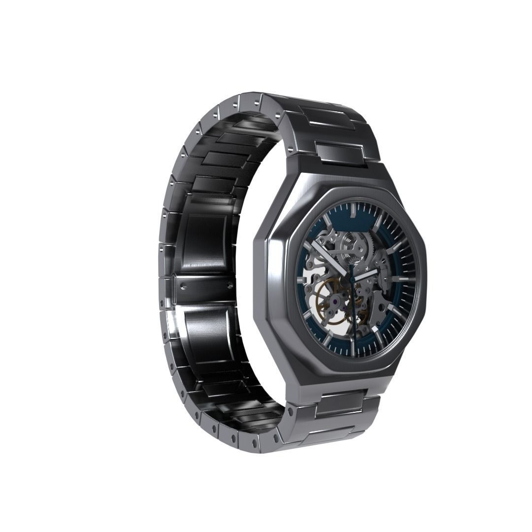 Mechanical watch hand watch clock 3D model | CGTrader