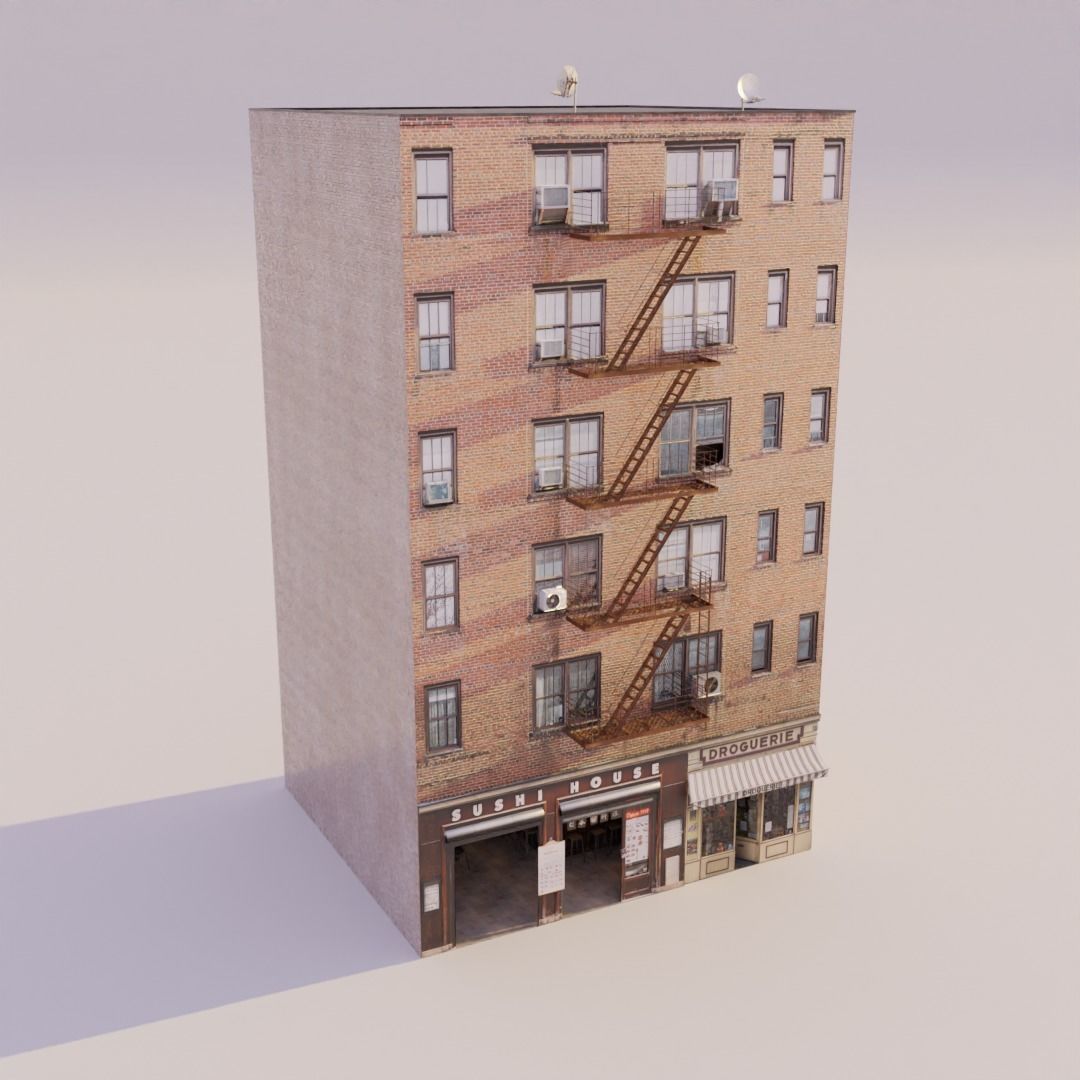 City Building Photo Real 3D model | CGTrader