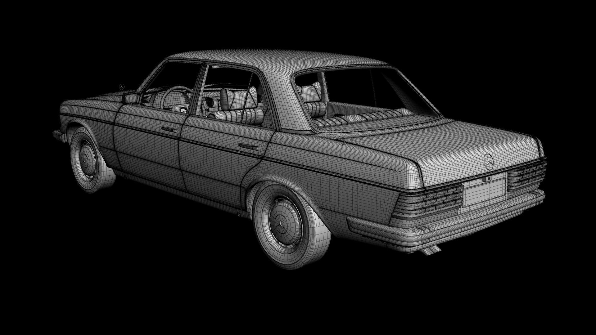 Mercedes-Benz W123 Sedan 3D model | CGTrader