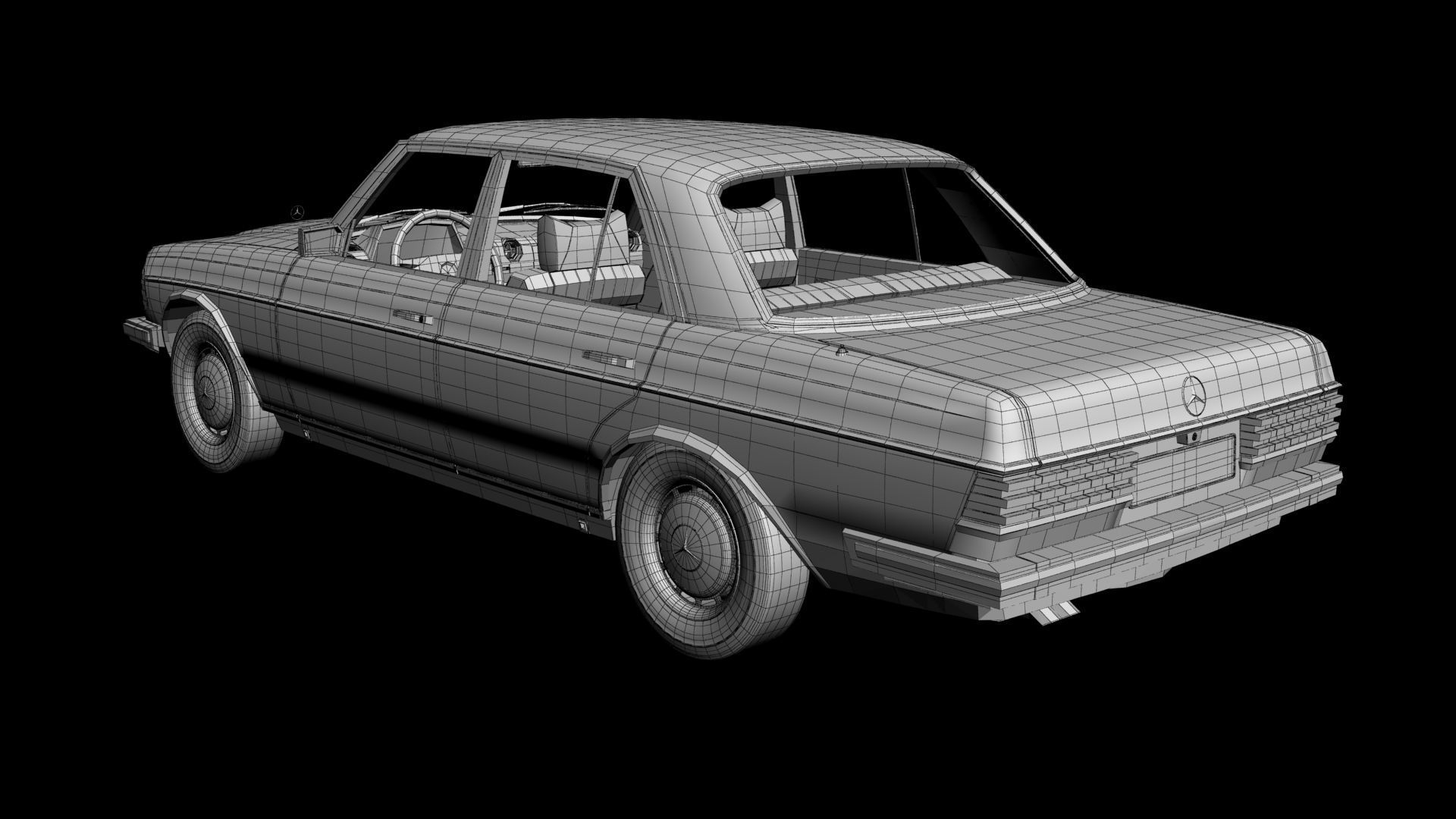 Mercedes-Benz W123 Sedan 3D model | CGTrader