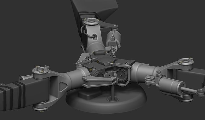 3D model Boeing CH-47 chinook rotor system VR / AR / low-poly | CGTrader