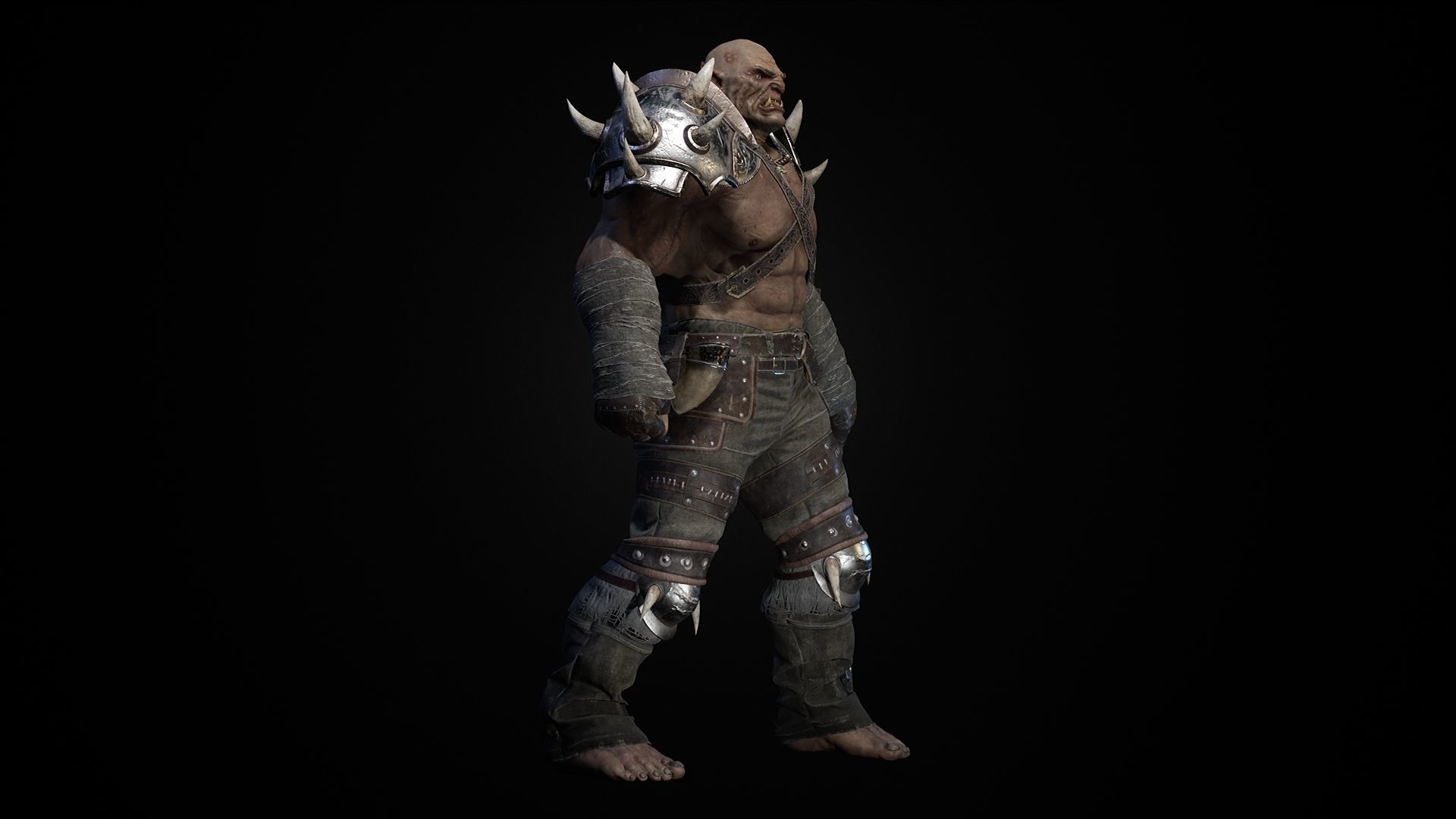 3D model Orc Warrior VR / AR / low-poly | CGTrader