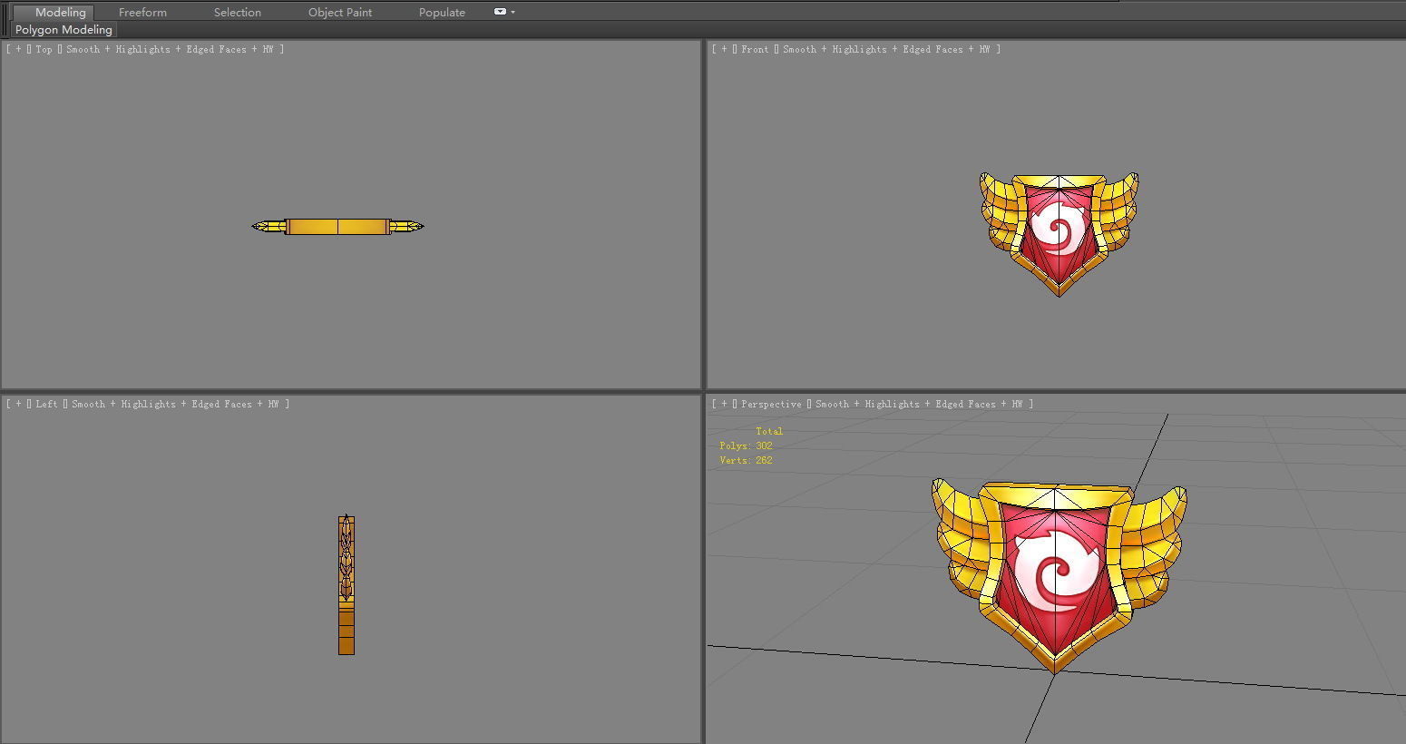3D model Cartoon shield - Game defense buff VR / AR / low-poly | CGTrader