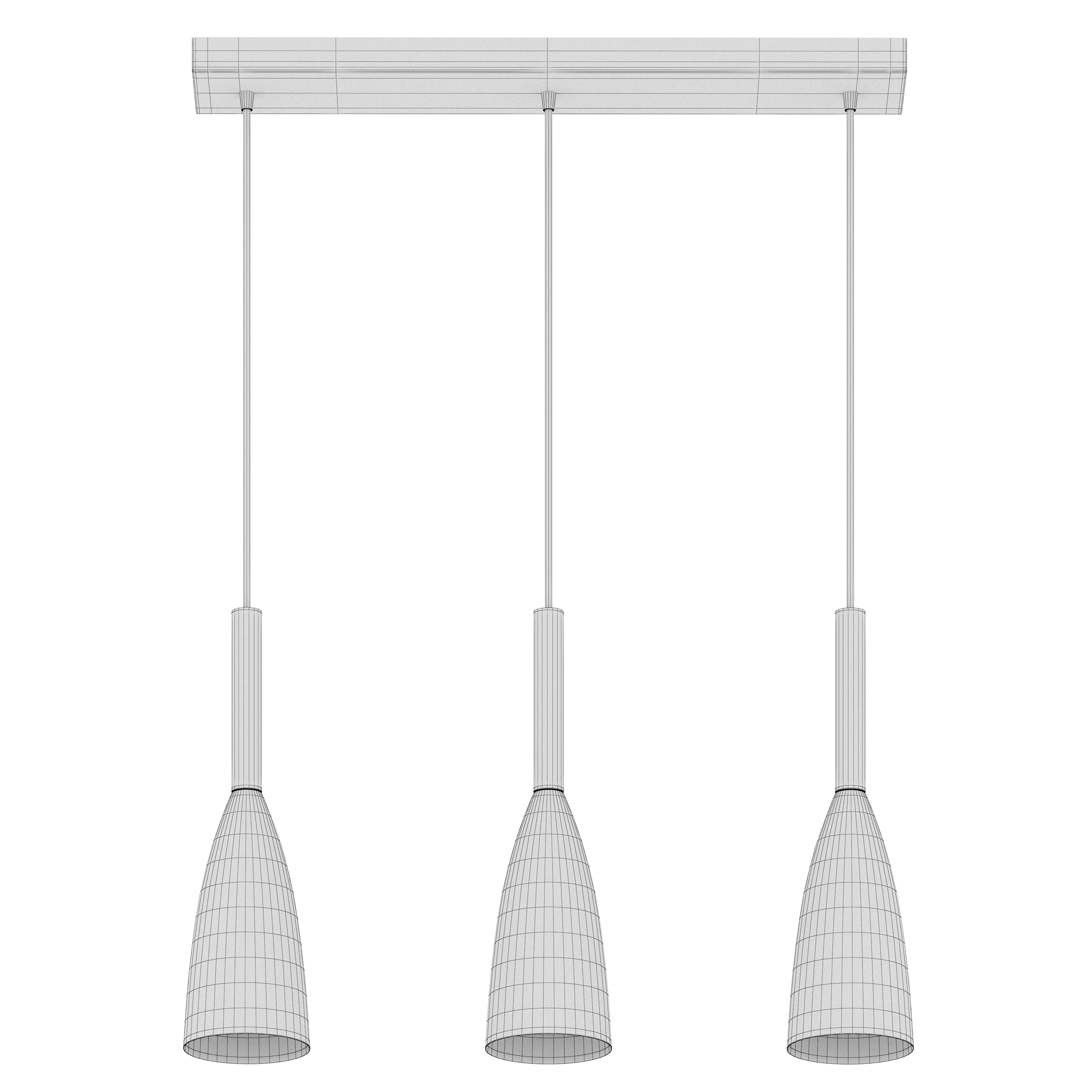 Flute Minimalist Nordic Kitchen Pendant Light 3D model | CGTrader